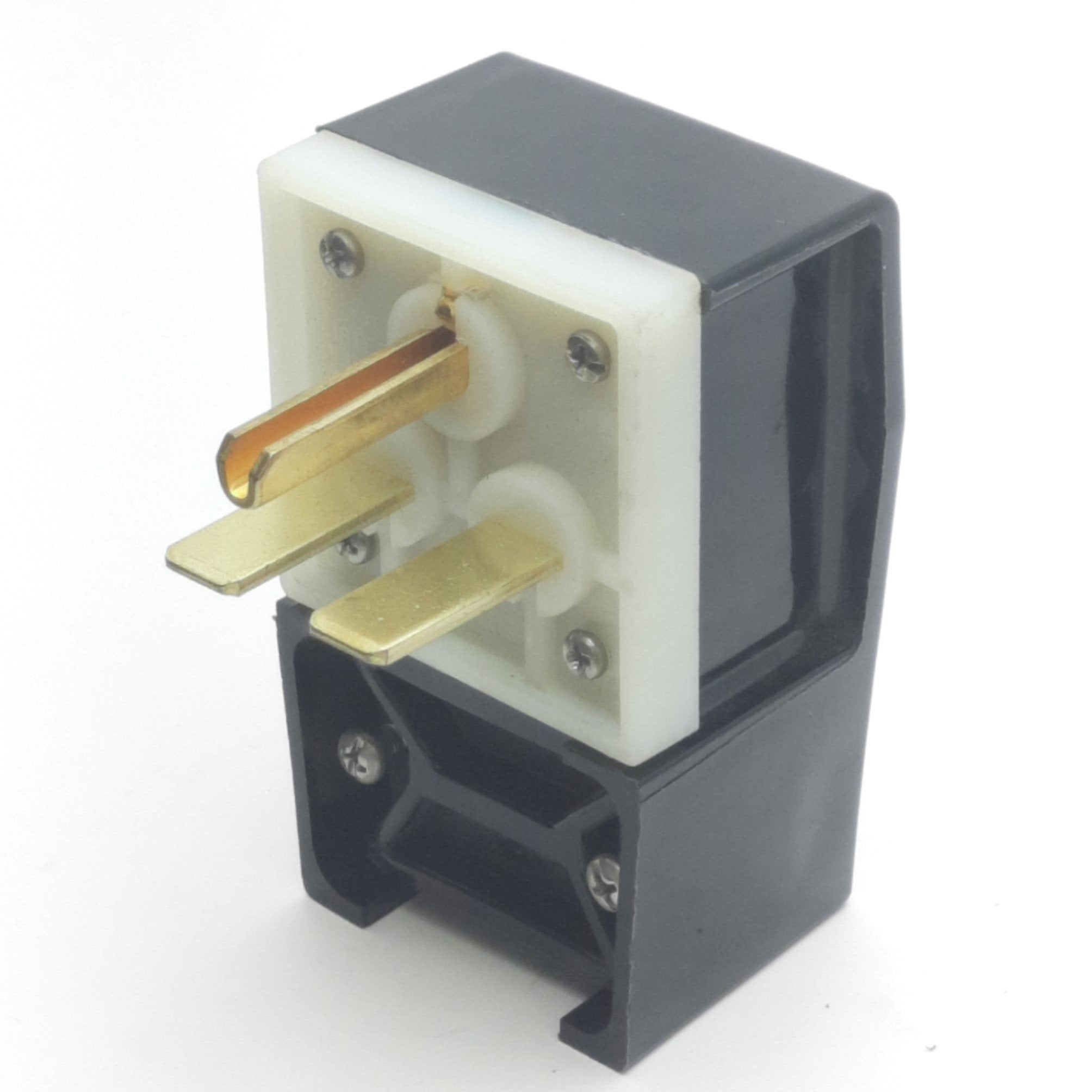 Hubbell HBL9331 Angled Male Plug, 2-Pole, 3-Wire Grounding, 30A, 250VA ...