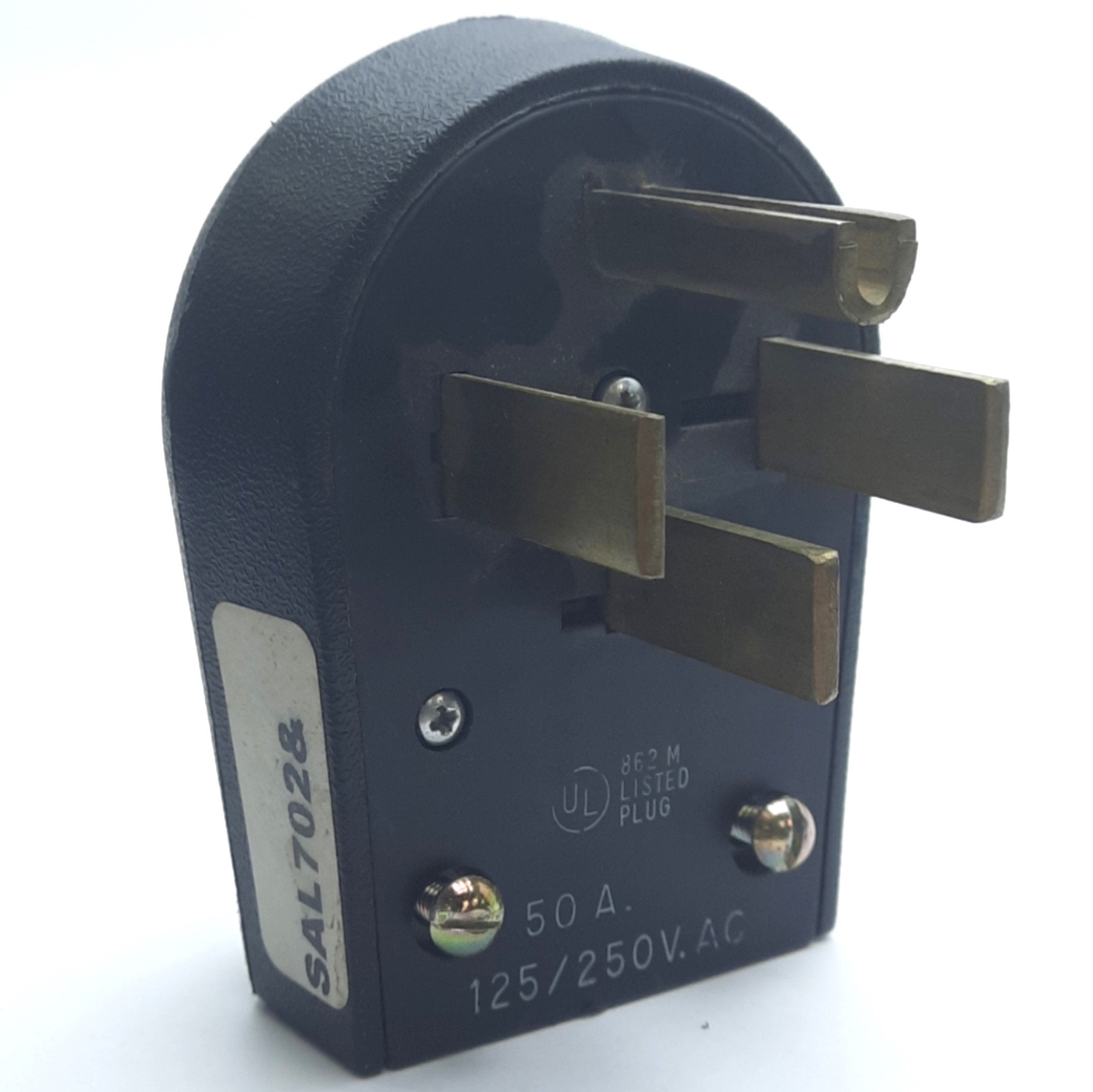 Midwest C54U Angled Male Plug, 3-Pole, 4-Wire Grounding, 50A, 125/250V ...