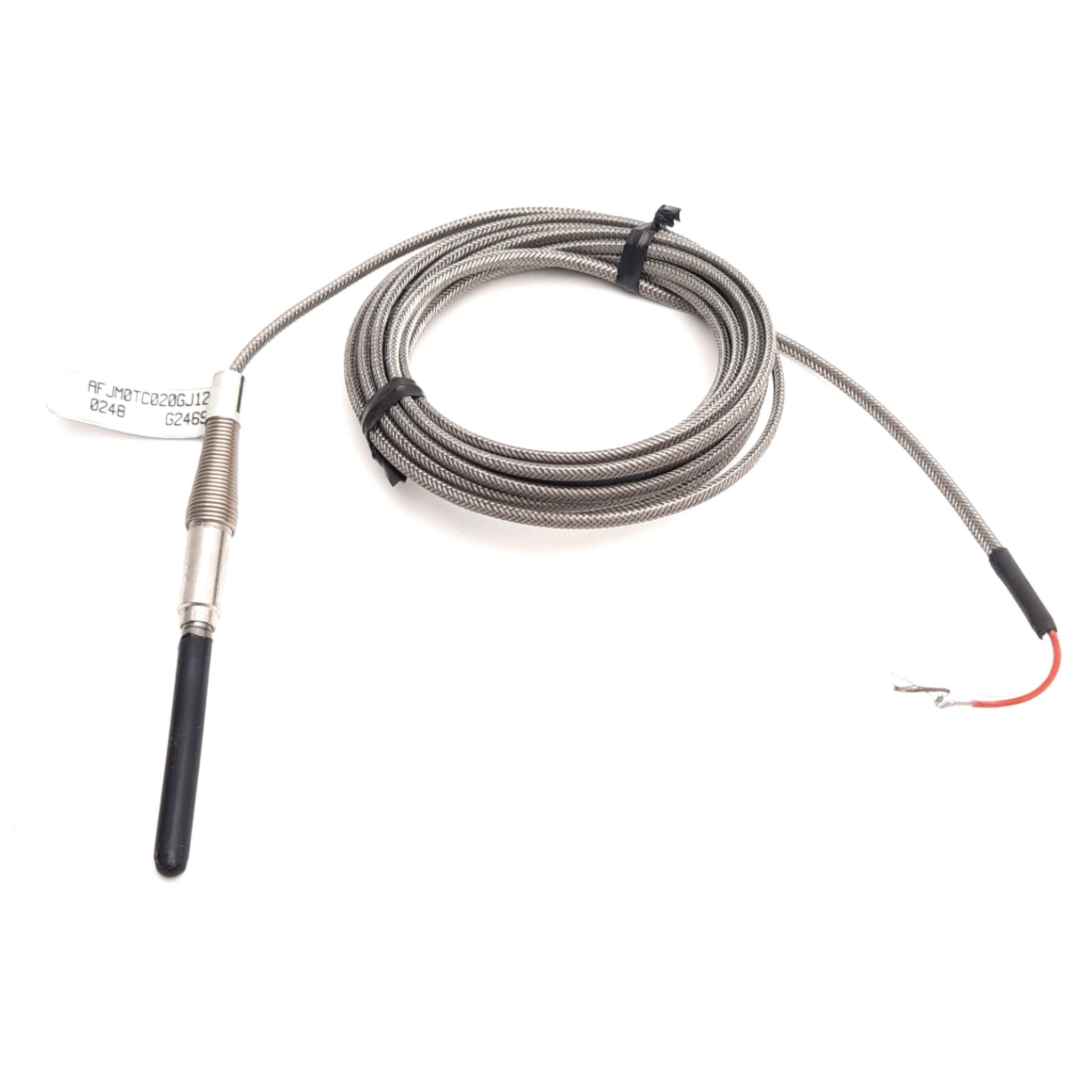 Watlow AFJM0TC020GJ120 Thermocouple, Type J, 1/4" X 2" Sheath, *Cut Co ...