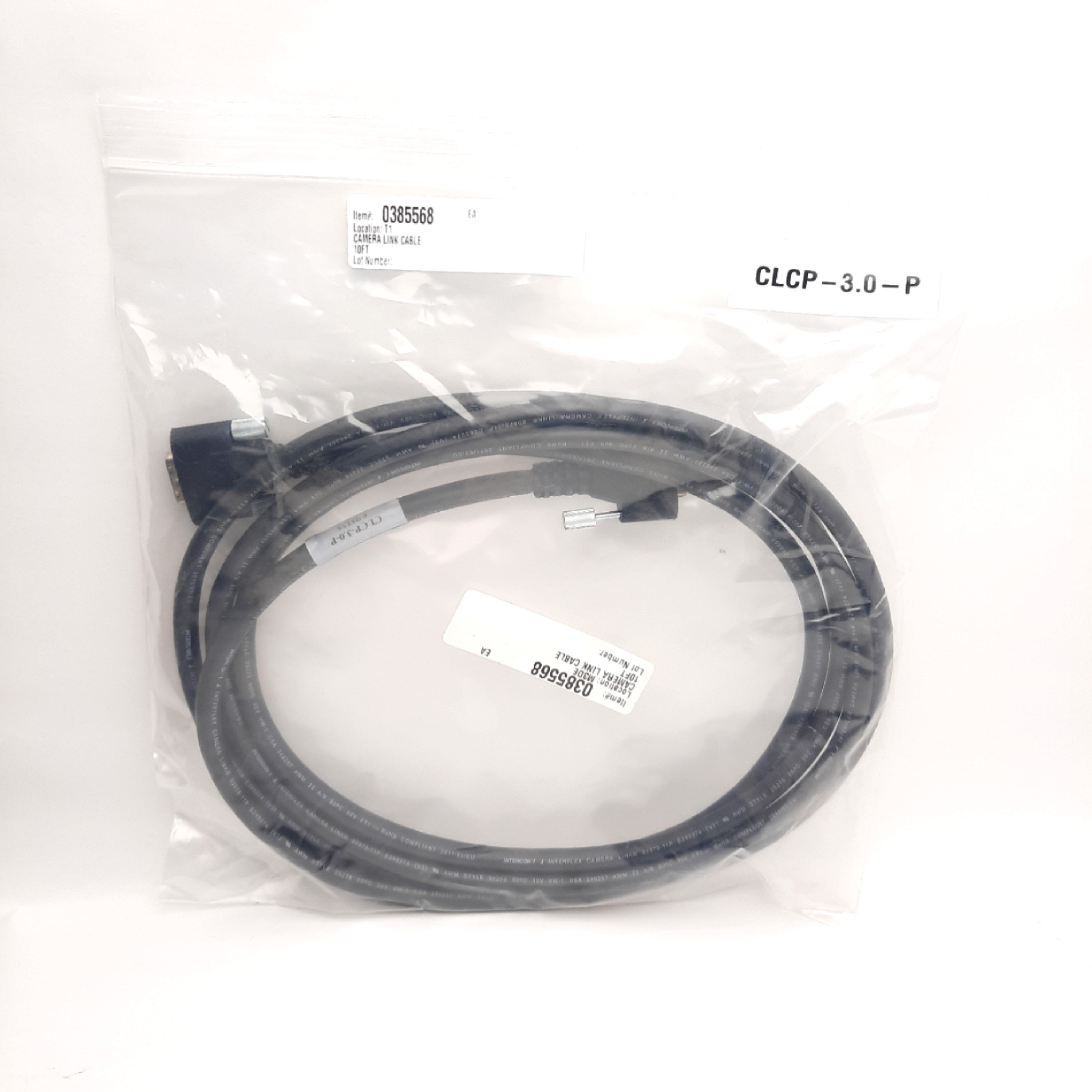 Intercon 1 CLCP-3.0-P Interflex Camera Link Cable 3m Length, MDR to MD ...