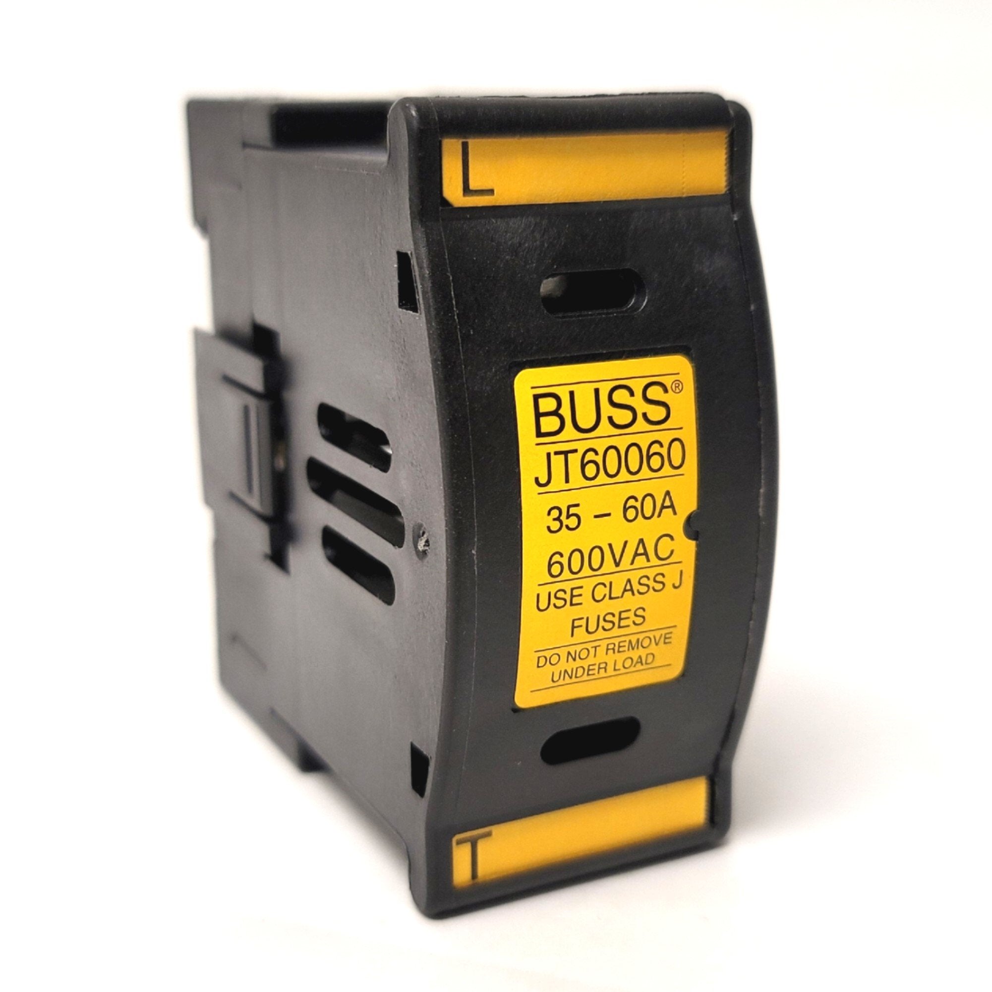 Bussmann JT60060 Finger Safe Class J Fuse Holder, 600V, 60A, Screw Ter ...