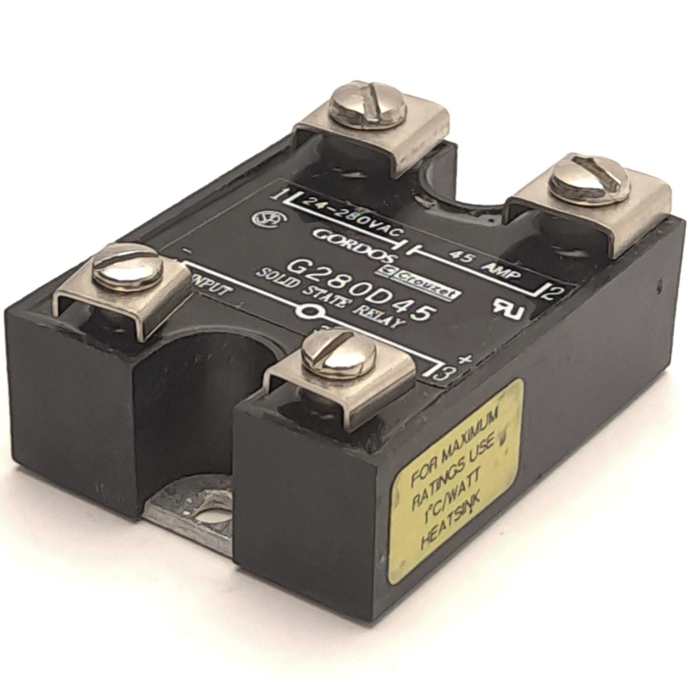 Gordos G280D45 Solid State Relay, 4-Pole, Control: 3-32VDC, Contact: 2 ...