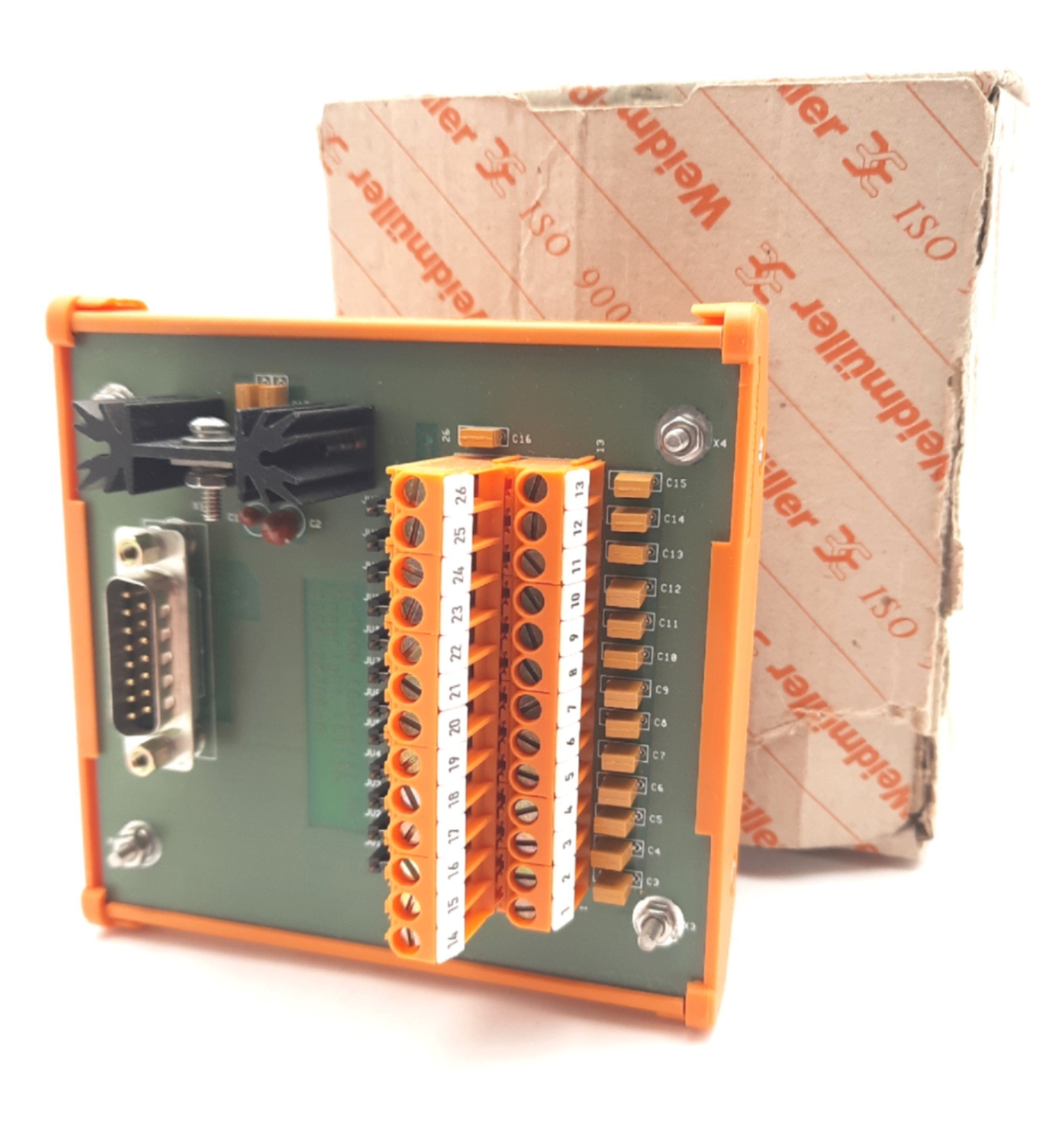 K-Tron 9184-30760-A Terminal Block Interface Breakout Circuit Board 15 ...