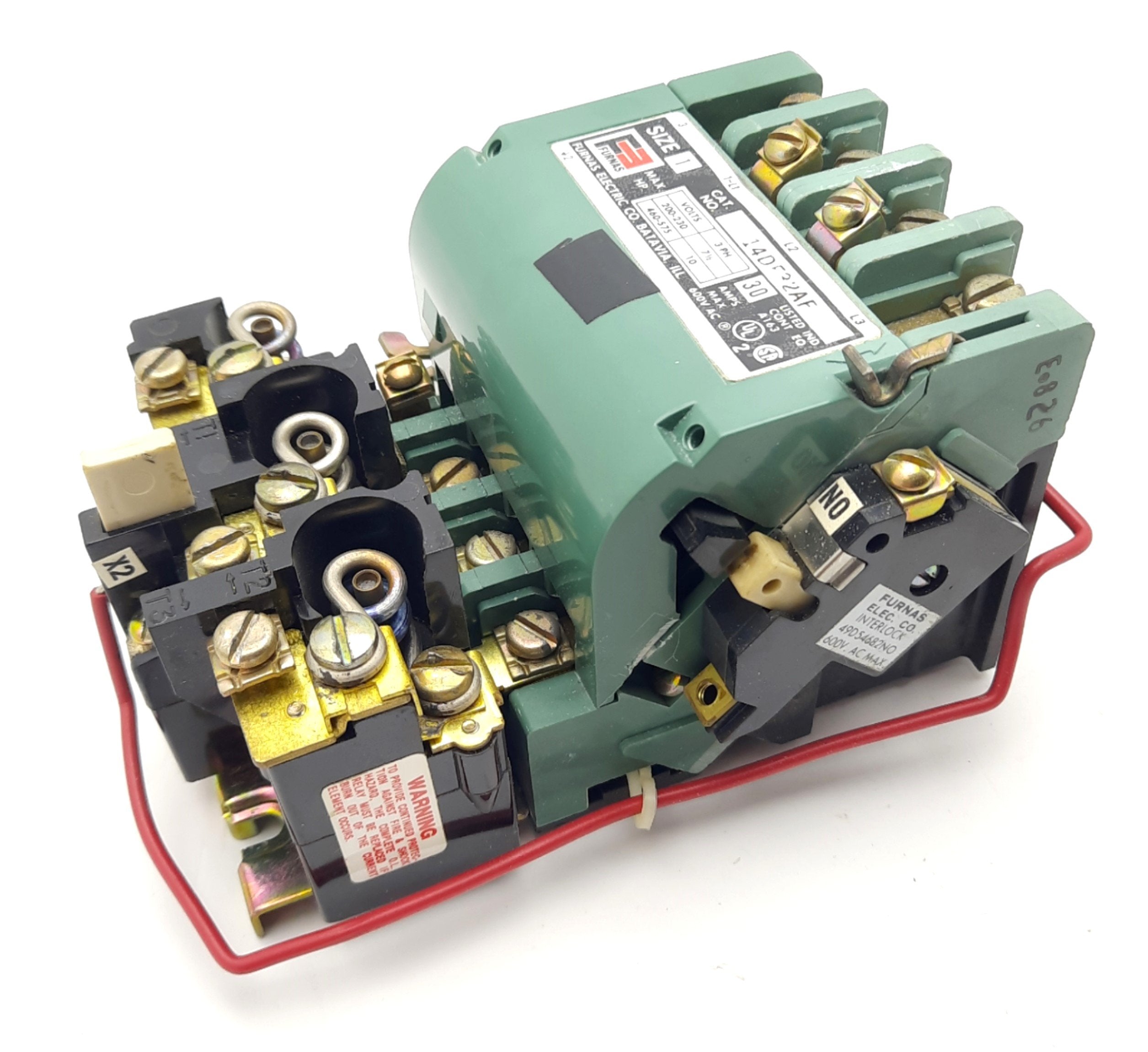 Furnas Electric 14DF32AF Starter Motor Size 1 220-240/440-480V 27A 3 P ...