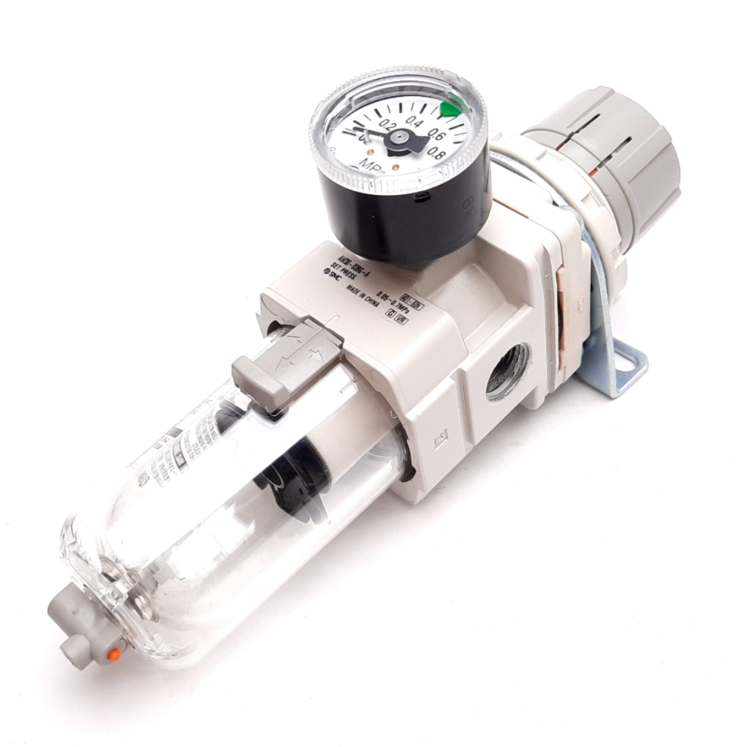 SMC AW30-03BG-A Filter Regulator, Supply: 1.0MPa, Set: 0.05-0.7MPa, Rc ...