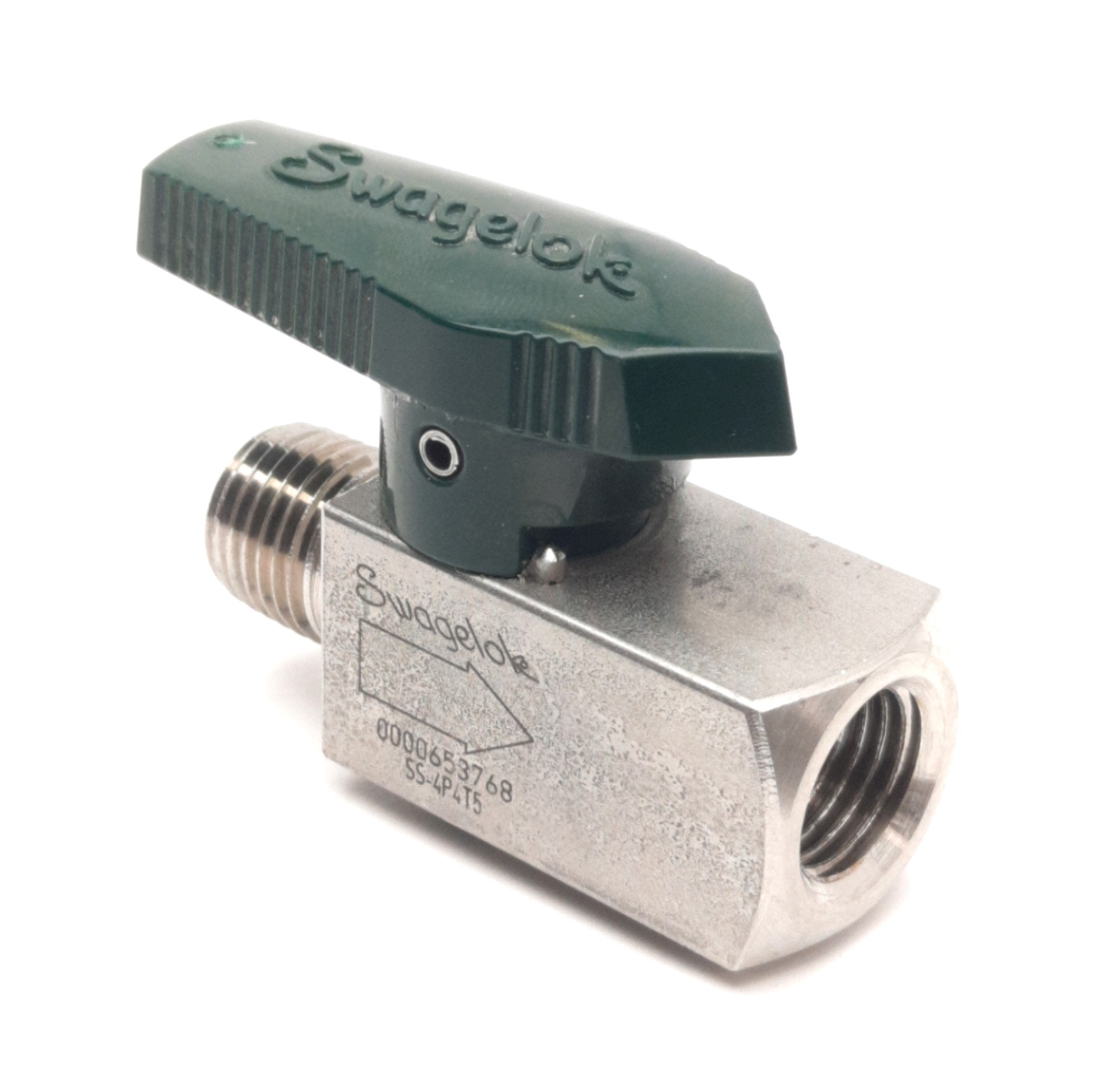 Swagelok SS-4P4T5 Instrument Plug Valve 1/4" NPT Male to Female, 0.9CV ...