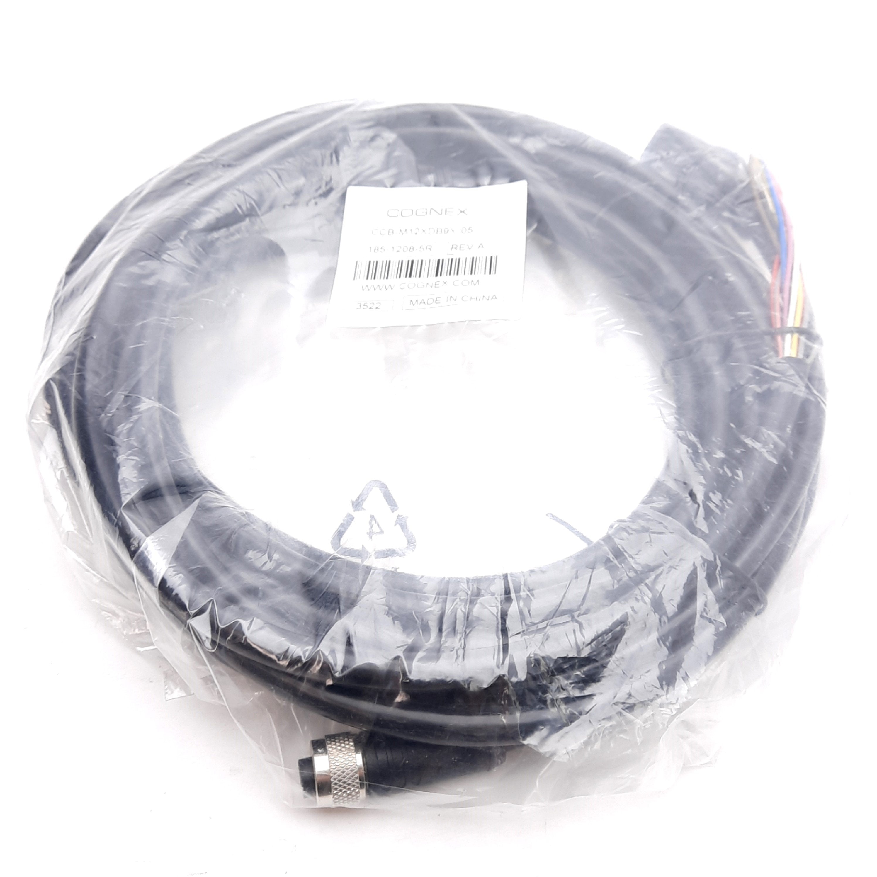 Cognex CCB-M12XDB9Y-05 Connection Cable D-Sub 9-Pin & M12 12-Pin to Fl ...