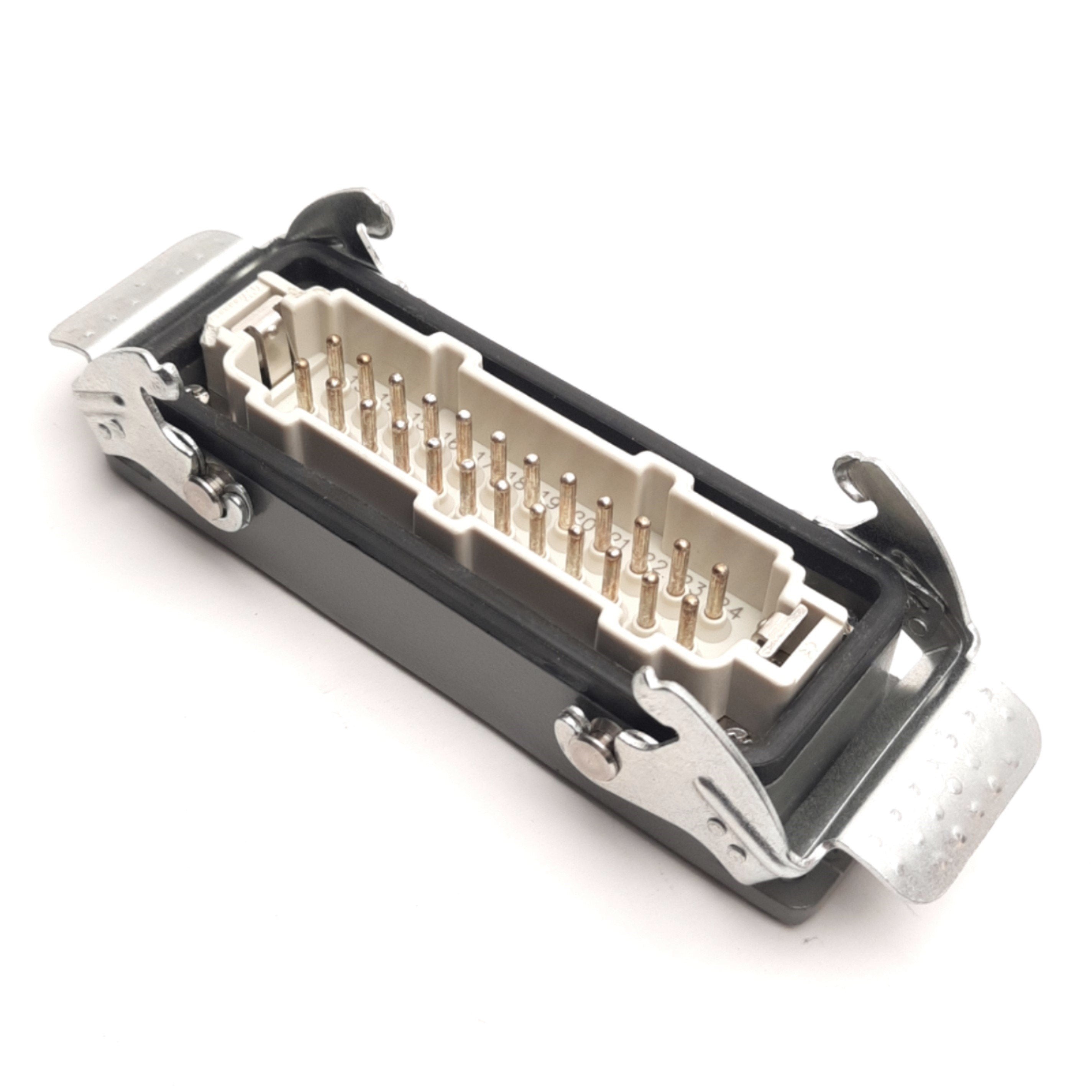 Molex GW 7324.6107.1 Male HDC Connector w/ Bulkhead, 24B, 24P+G, 600V ...