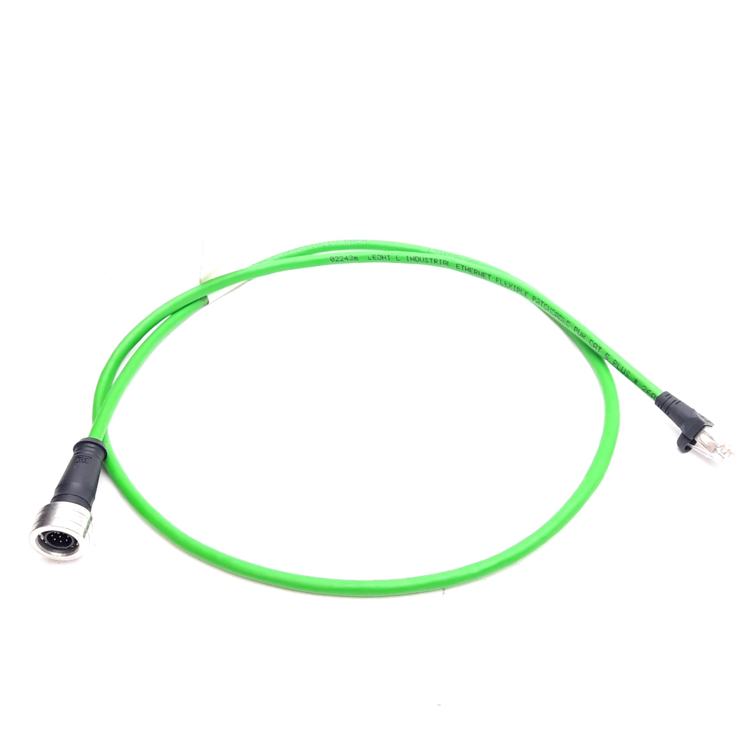 Microscan 61-000160-01 QX Cordset, M12 8-Pin Male Ultralock to RJ45, 1 ...