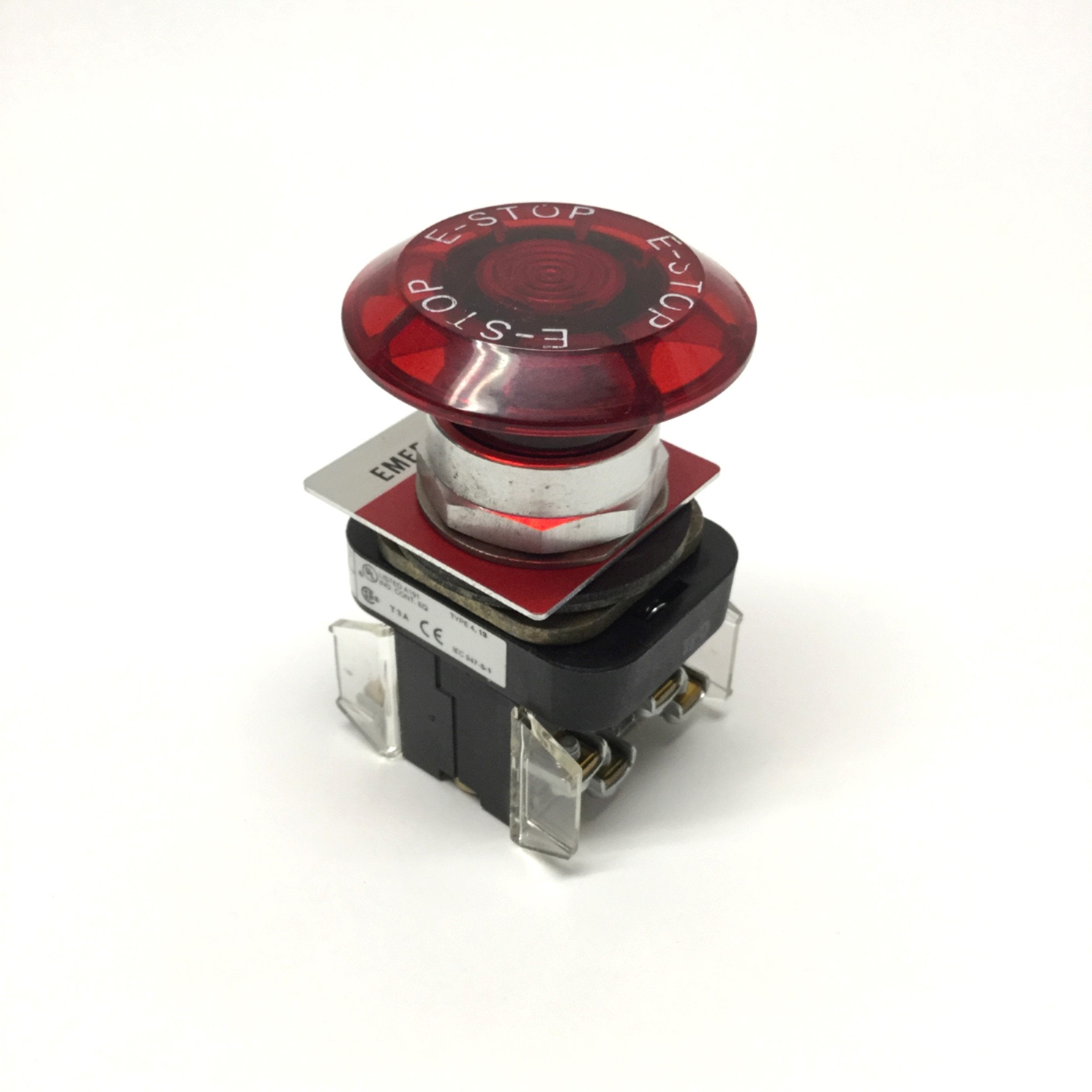 Allen Bradley 800T-FXQ10RA1 Illuminated Emergency E-Stop Push-Pull But ...