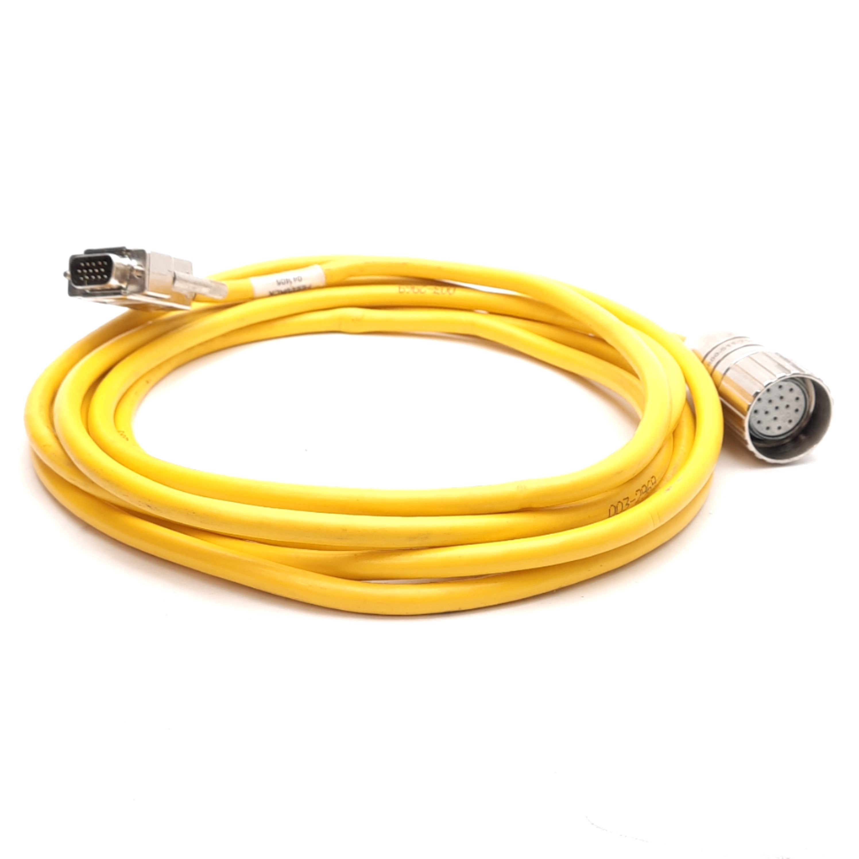 Parker 003-2969 Motor Feedback Cable, M23 17-Pin Female to 15-Pin D-Su ...