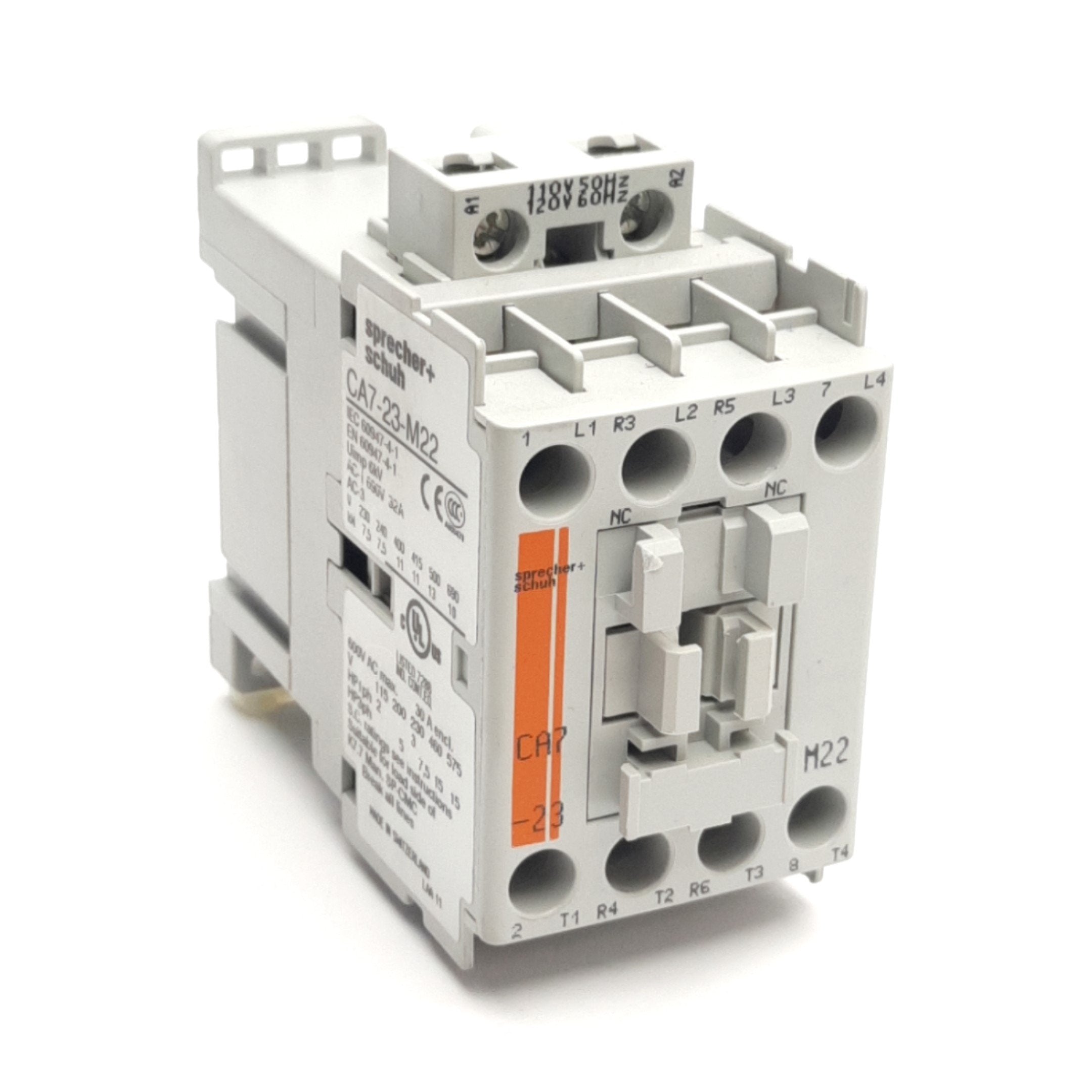 Sprecher+Schuh CA7-23-M22 Motor Contactor, 600VAC 30A, 3-Ph, 3-Poles ...