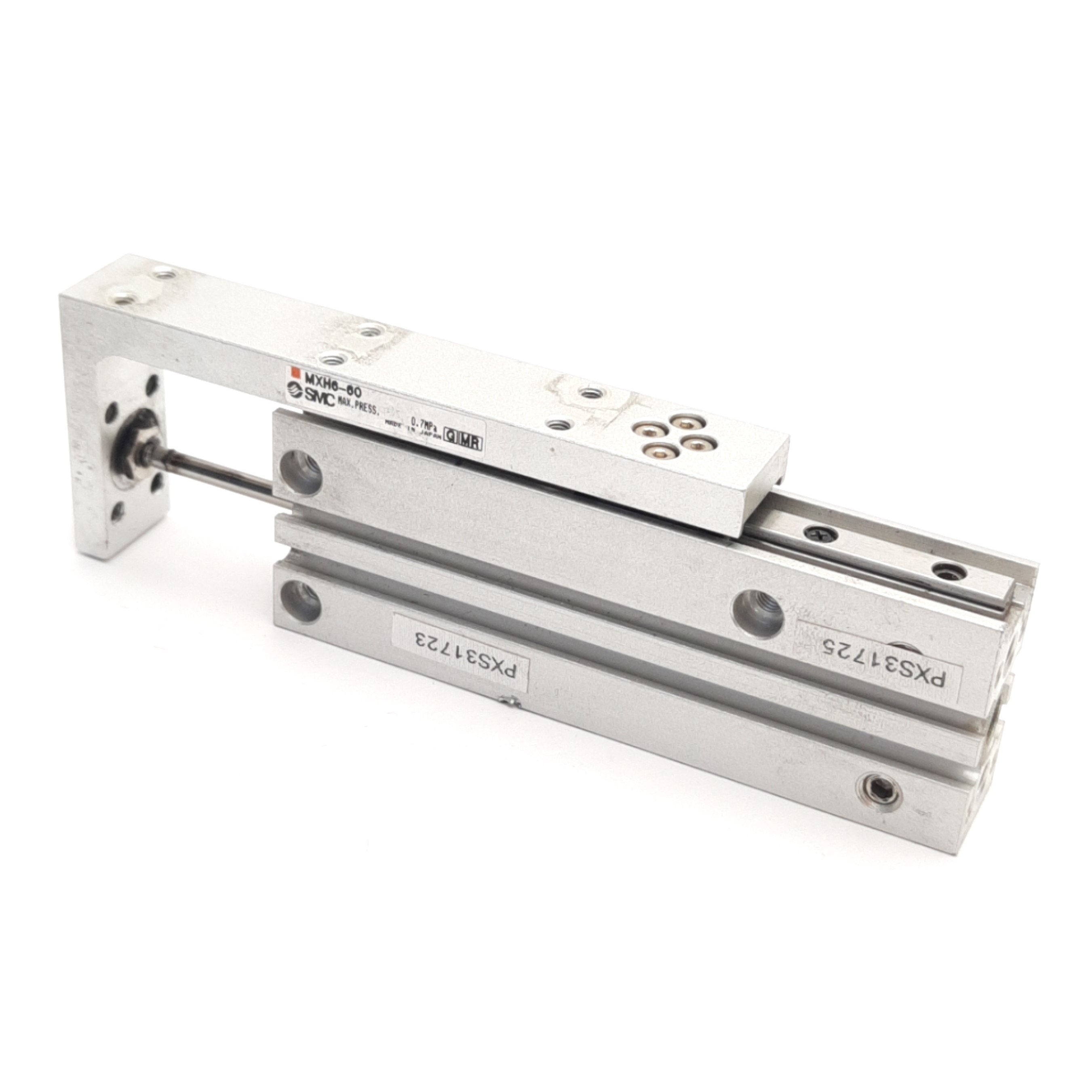 SMC MXH6-60 Pneumatic Compact Slide, Bore: 6mm, Stroke: 60mm, 0.7MPa M ...
