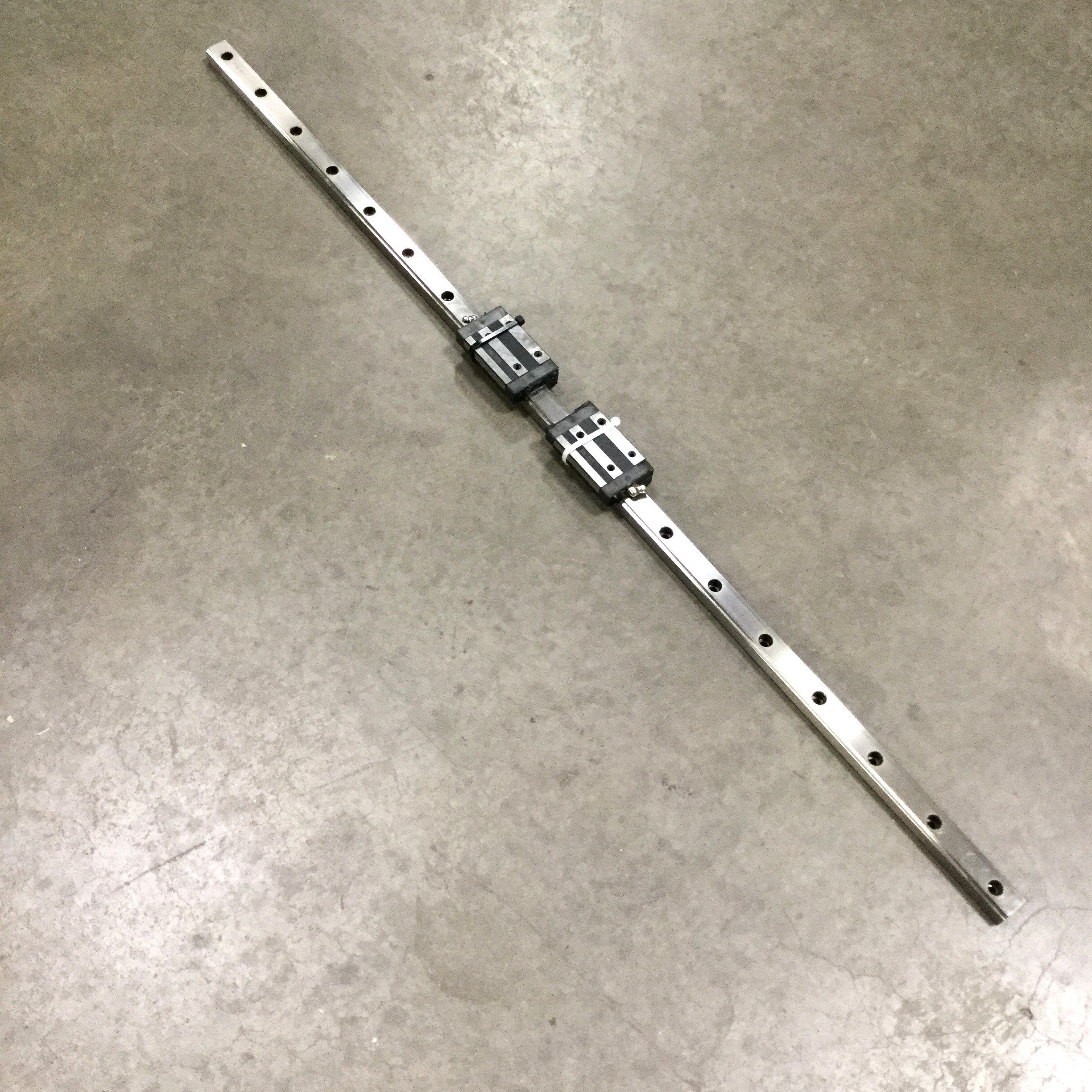 THK GSR25T Linear Ball Bearing Radial Slide Carriages (x2) on 1060mm G ...