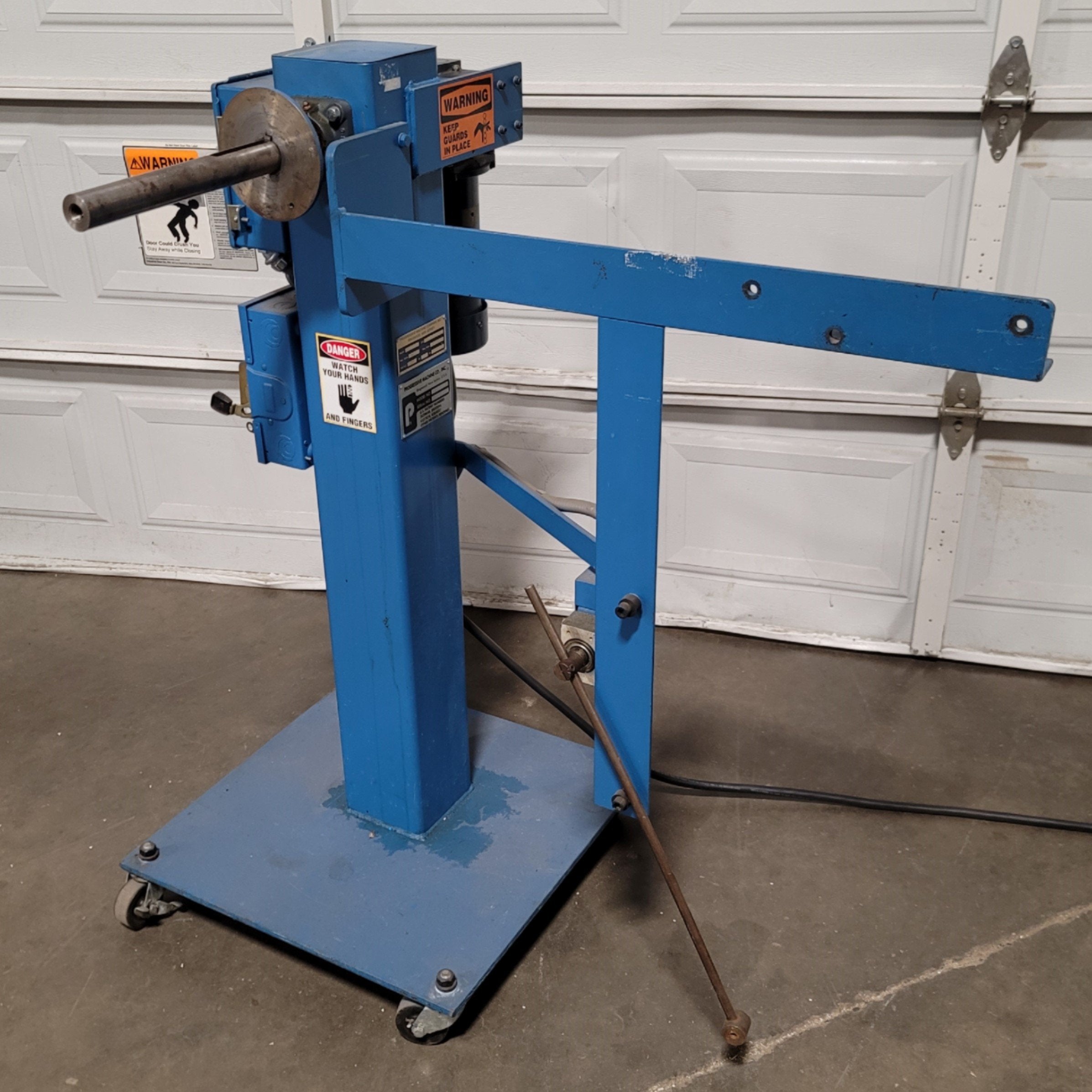 Progressive Machine Co 609-RH Powered Payoff Unwinder 11.5"W Spindle ...