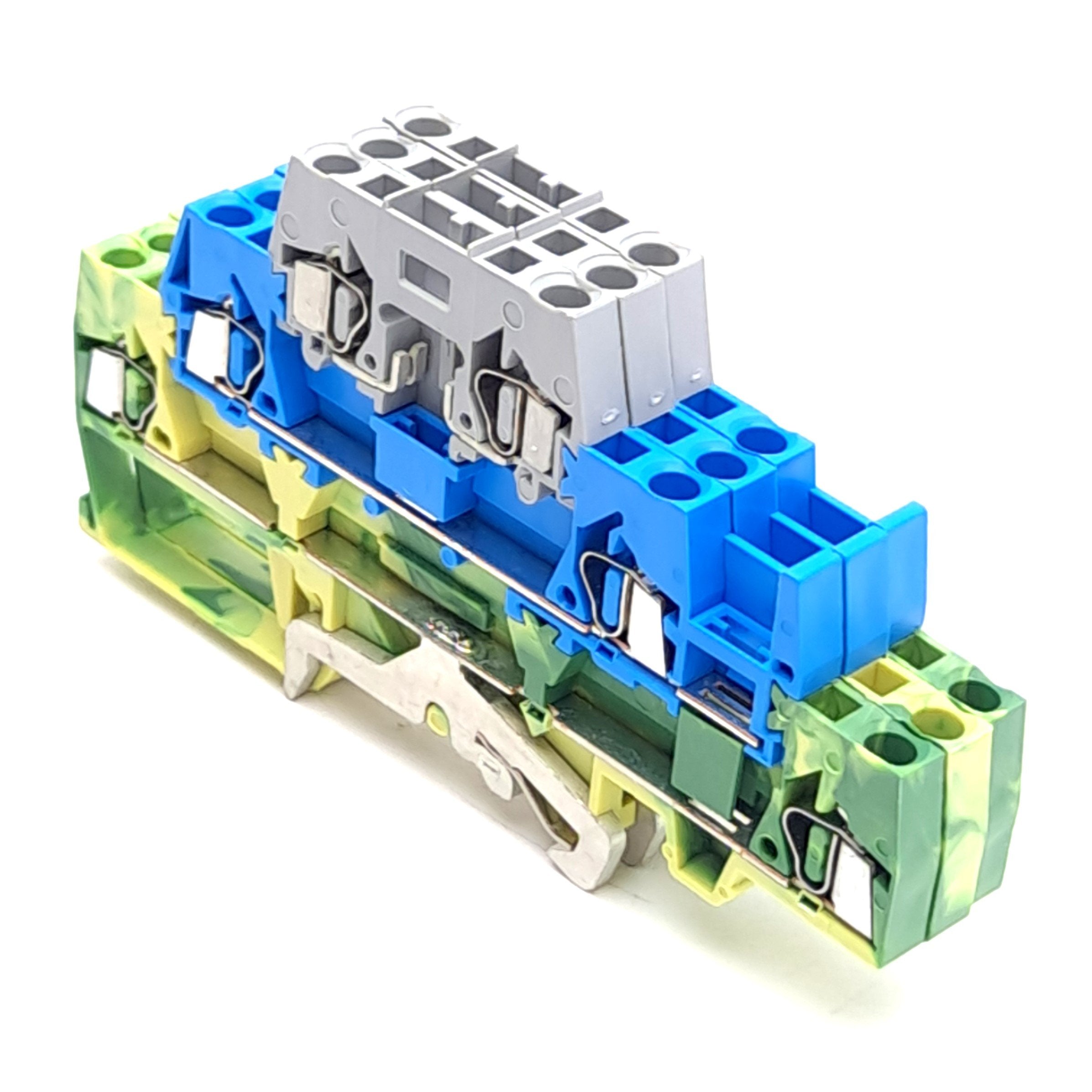 Lot of 3 Wago 280-510 Terminal Block, 400V 20A, Cage Clamp, 3-Level, 3 ...