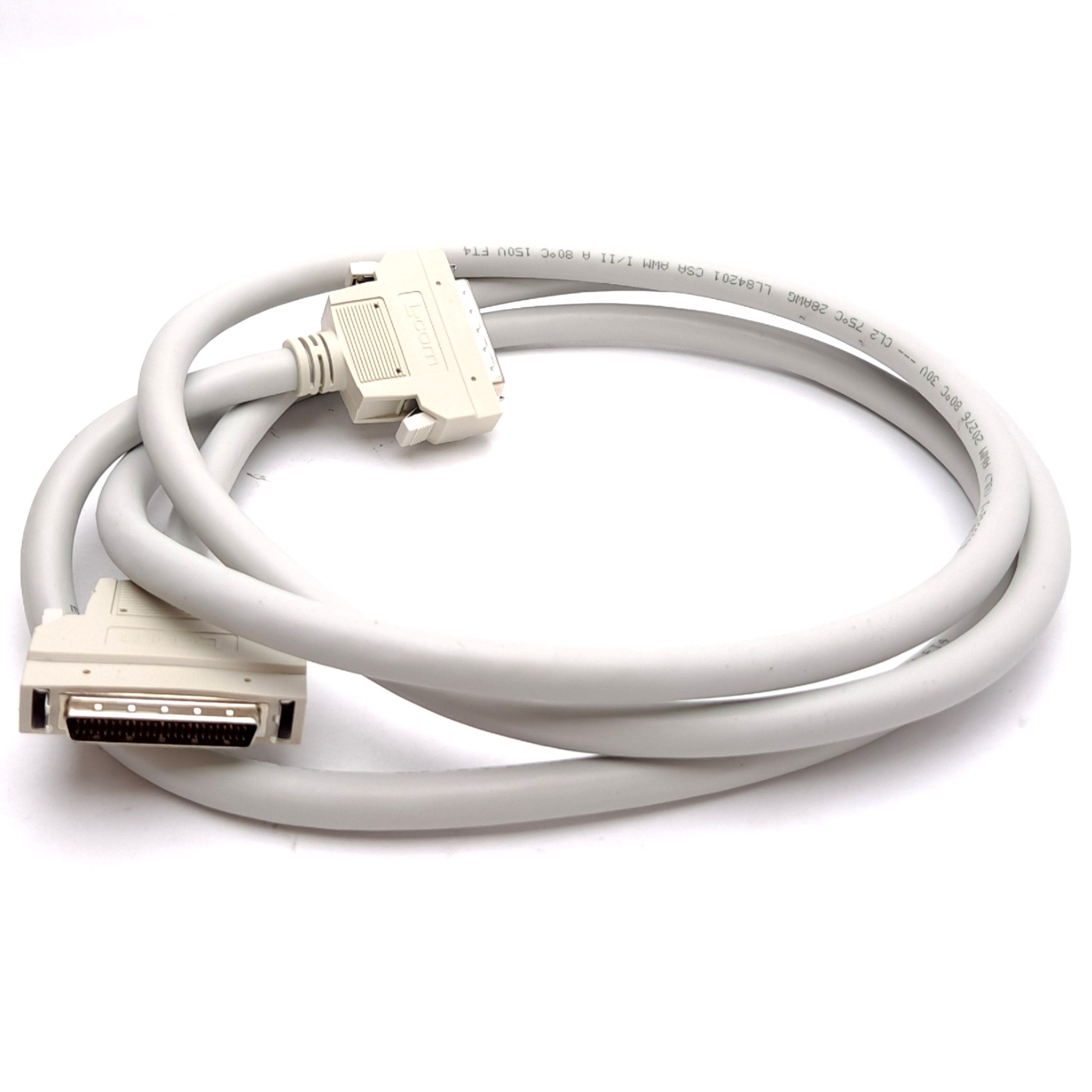 L-Com CA801-2M SCSI-2 HPDB50 Cable, 2x Male 50-Pin D-Sub Connector, 2m ...