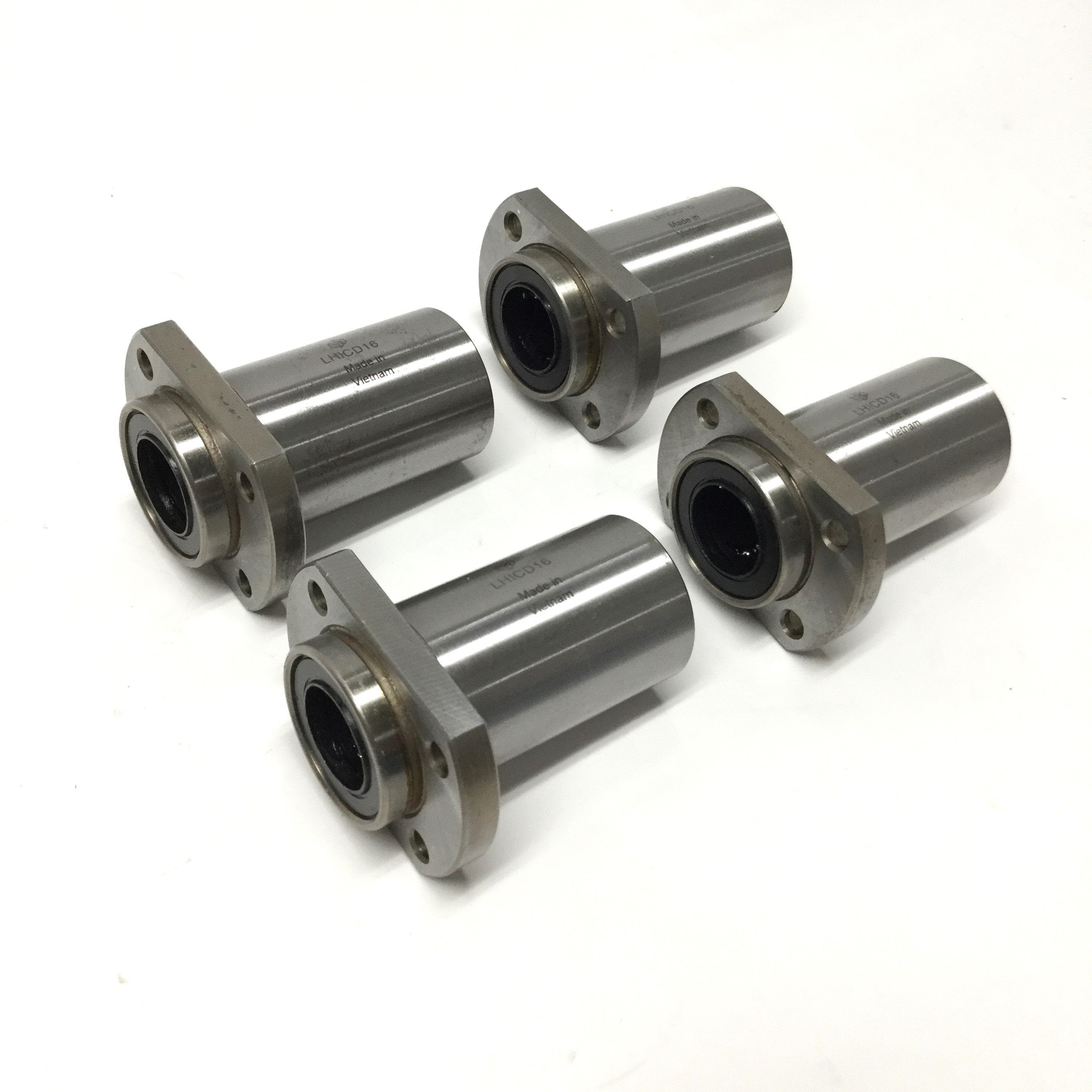 Lot of 4 Misumi LHICD16 Linear Ball Bearing, Pilot Center Flanged, Ø16 ...