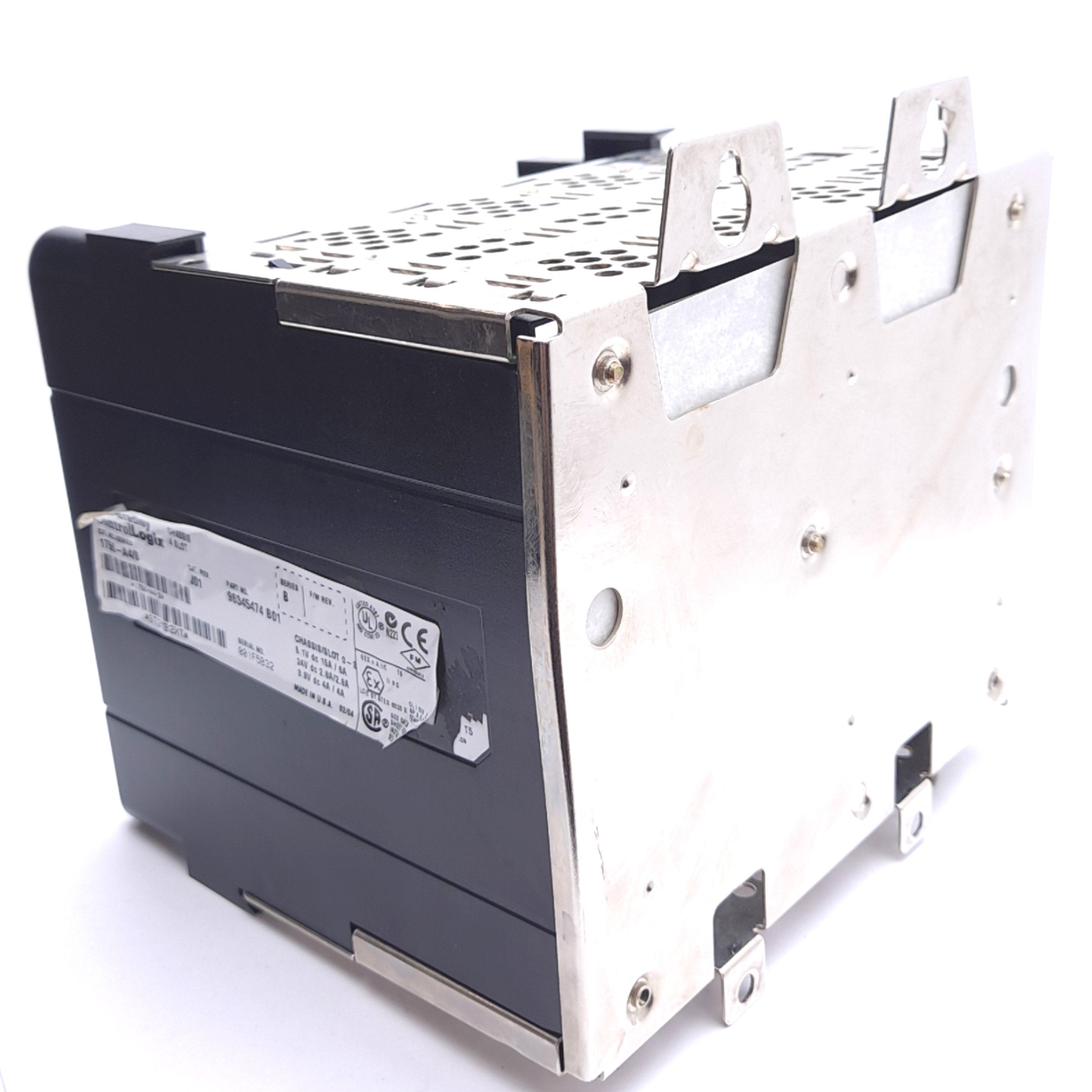 Allen Bradley 1756-A4/B ControlLogix 4-Slot PLC Rack Chassis Mount Bas ...