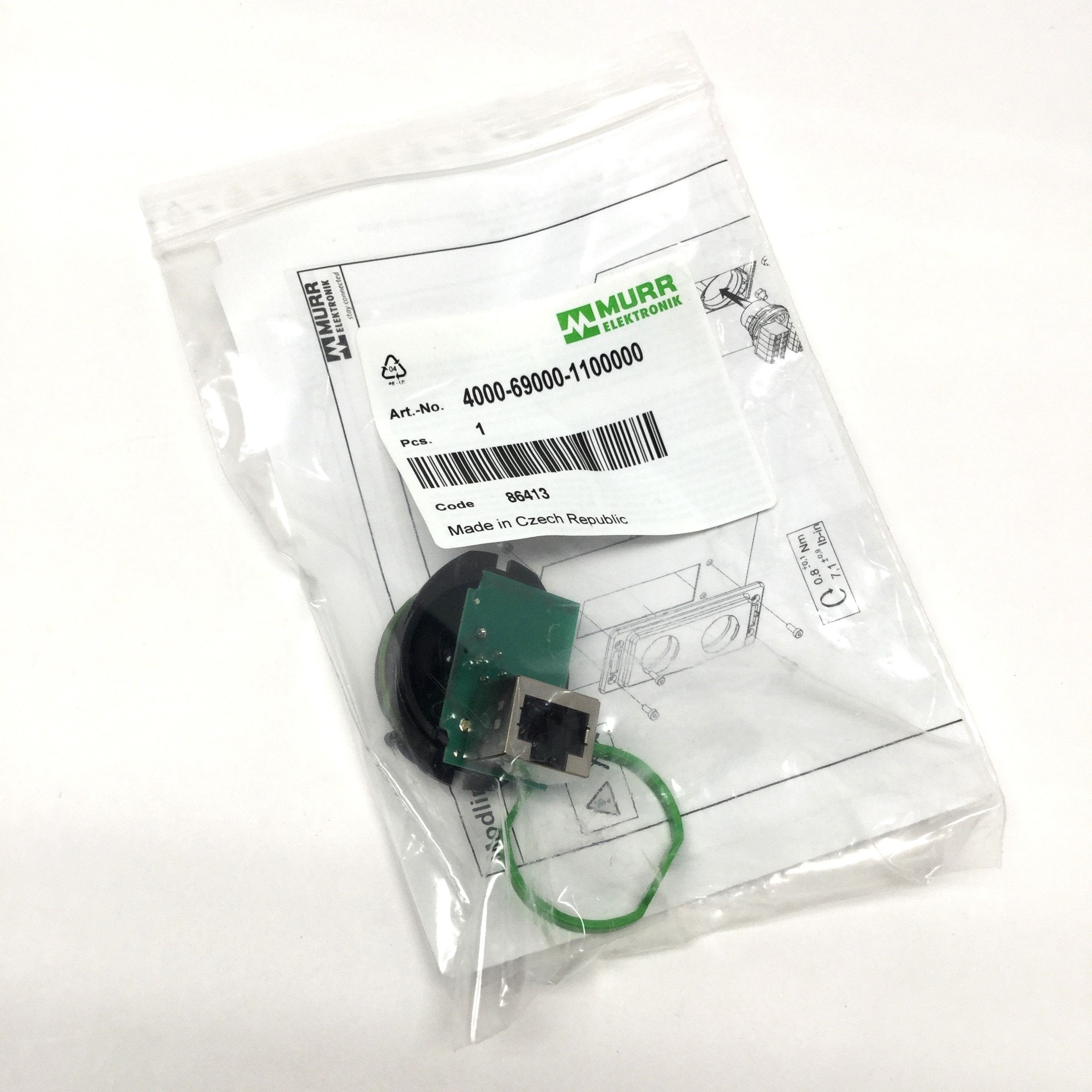 Murr 4000-69000-1100000 Modlink MPV Insert M12 4-Pole Female D-Code to ...