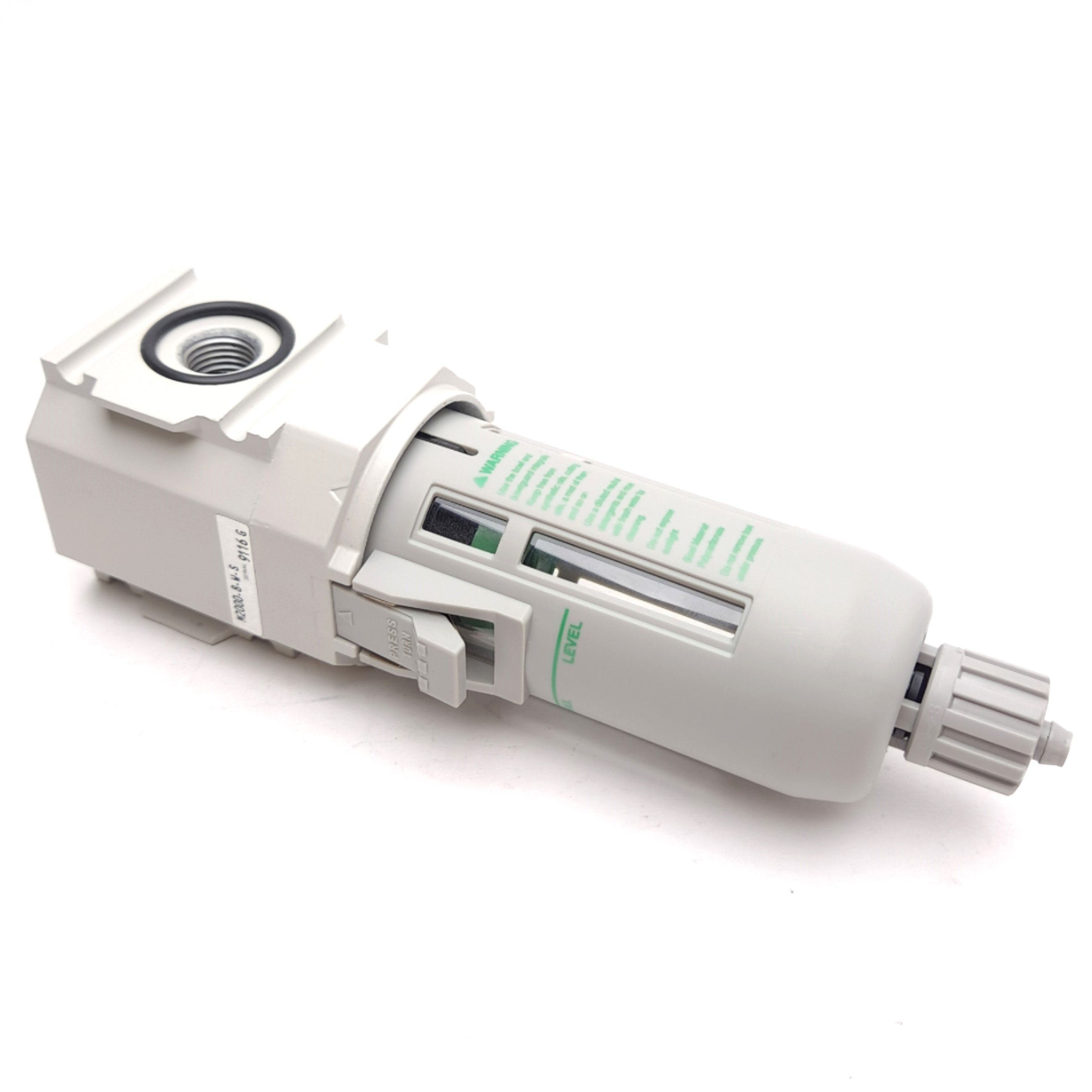 CKD M2000-8-W-S Oil Mist Filter, 0.1-1.0MPa, Rc 1/4in Ports, 0.3µm Fil ...