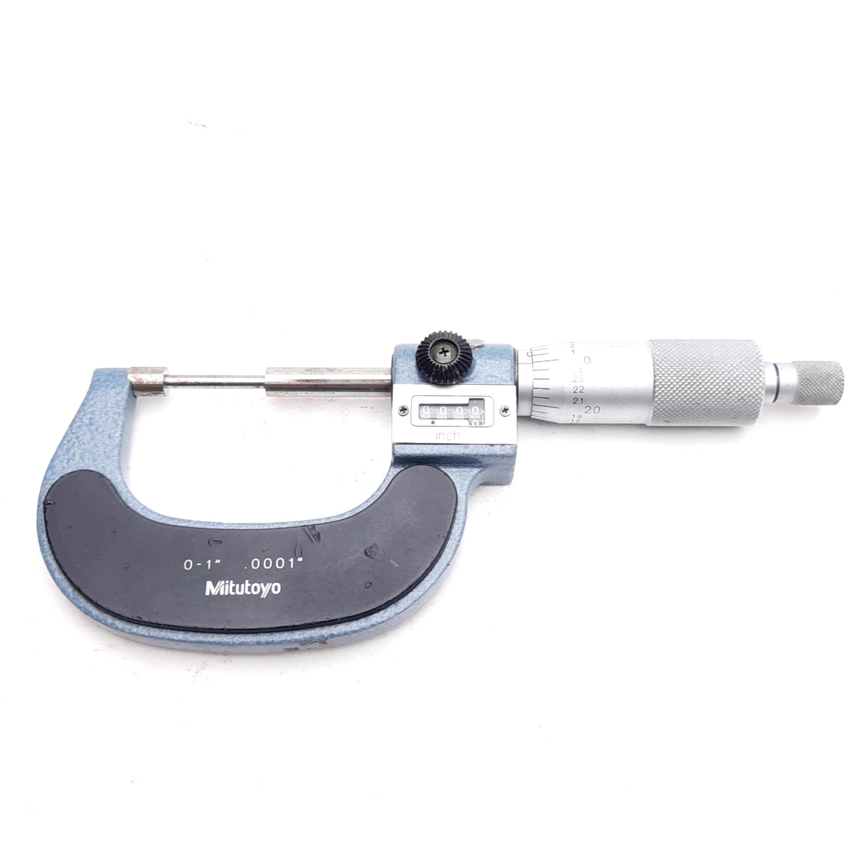 Mitutoyo 131-166 Mechanical Digit Spline Micrometer, 0-1in, 0.0001in G ...