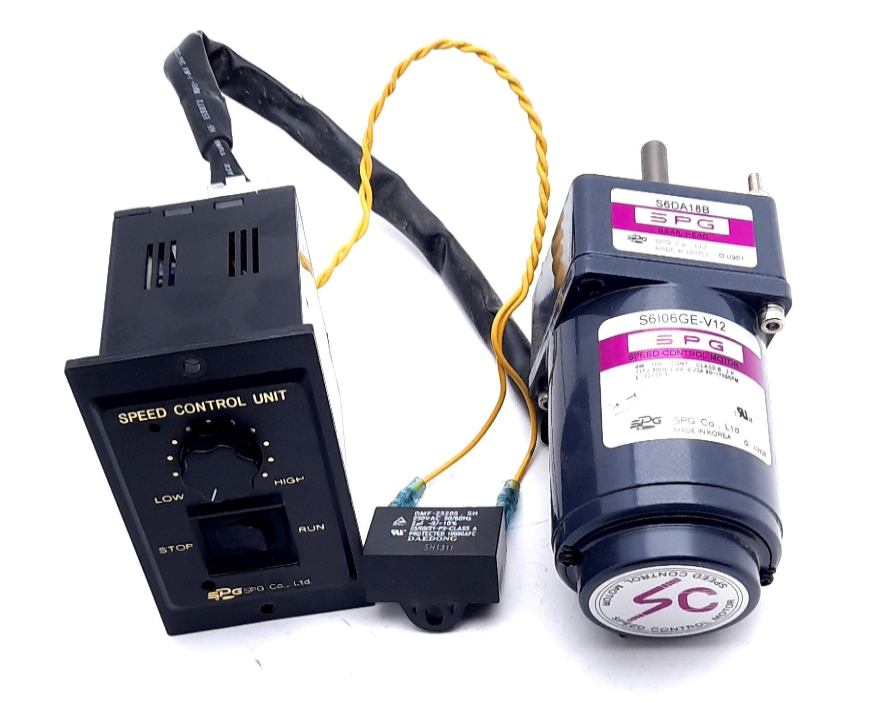 SPG S6I06GE-V12 Unit Type Speed Control Motors 1 Phase 115V, 0.22A, 90 ...