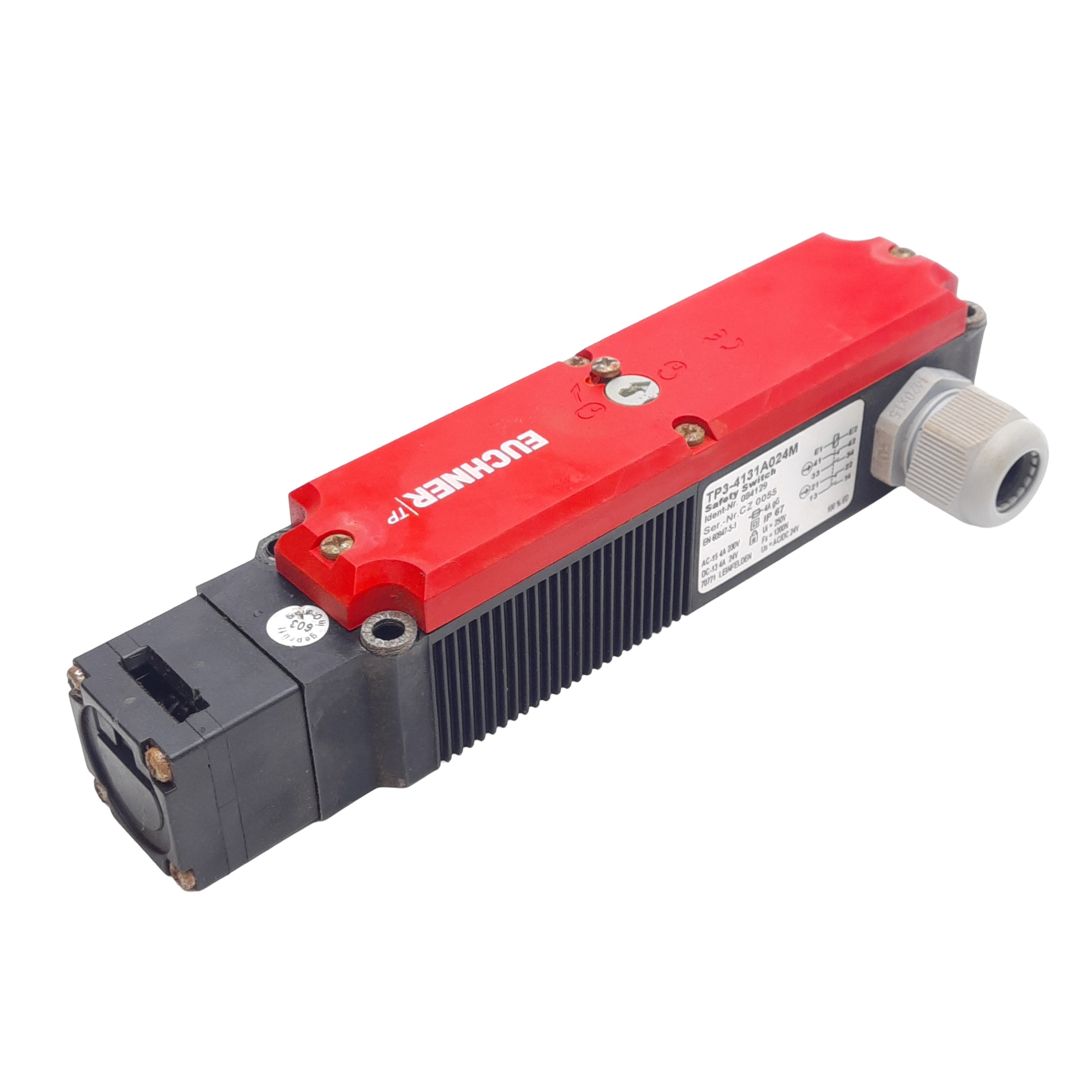 Euchner TP3-4131A024M Safety Interlock Switch 2NC+2NO, 1200N Lock, 24V ...