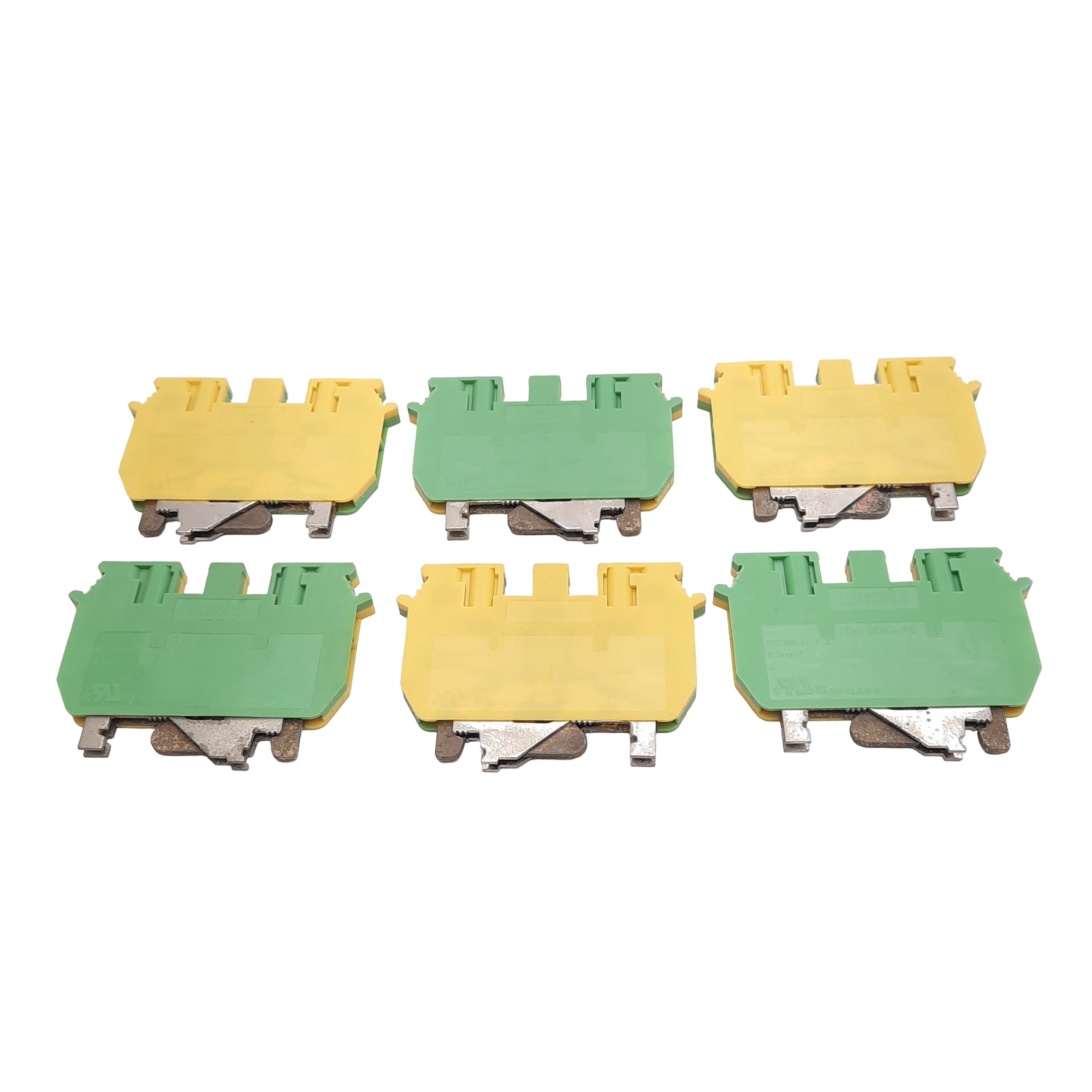 Lot of 6 Phoenix Contact UDK3-PE Ground/Earth Terminal Block 6kV Surge ...