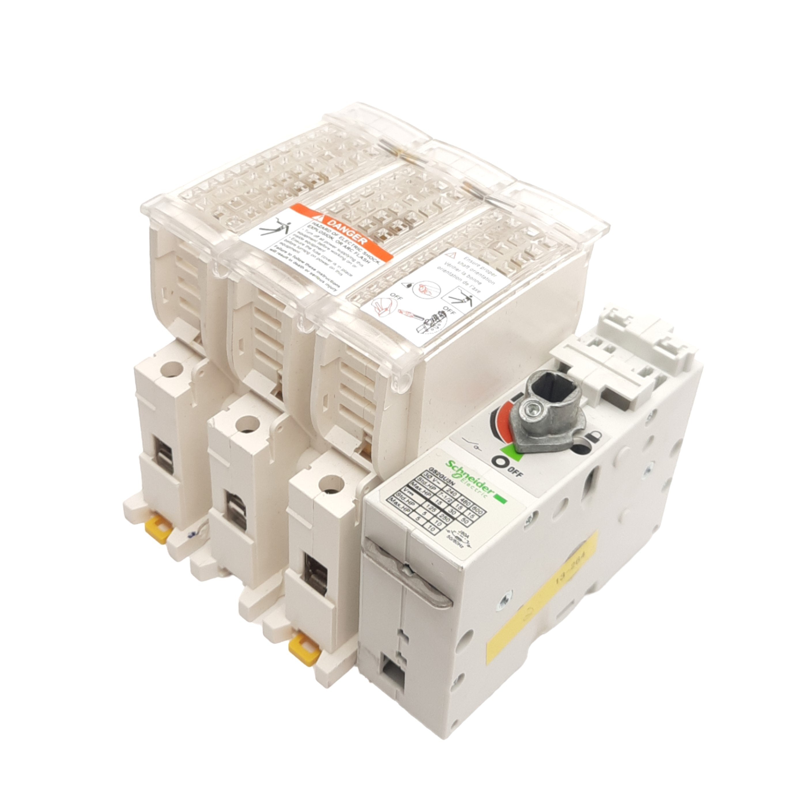 Schneider Electric GS2GU3N Disconnect Switch, 3-Pole 30A 600VAC/250VDC ...