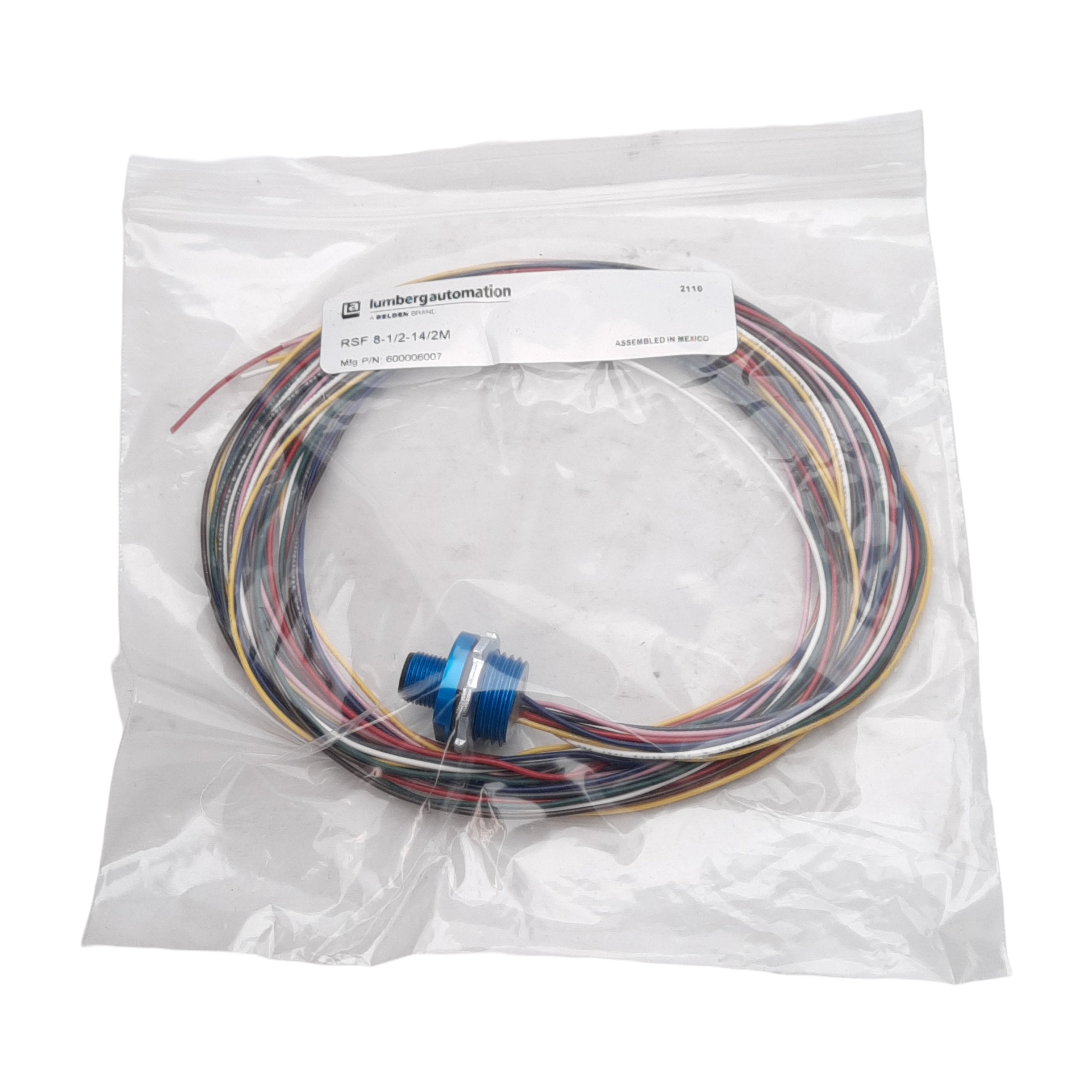 Lumberg RSF 8-1/2-14/2M Micro Receptacle 8-Pole 1.5A 30VAC/36VDC M12 8 ...