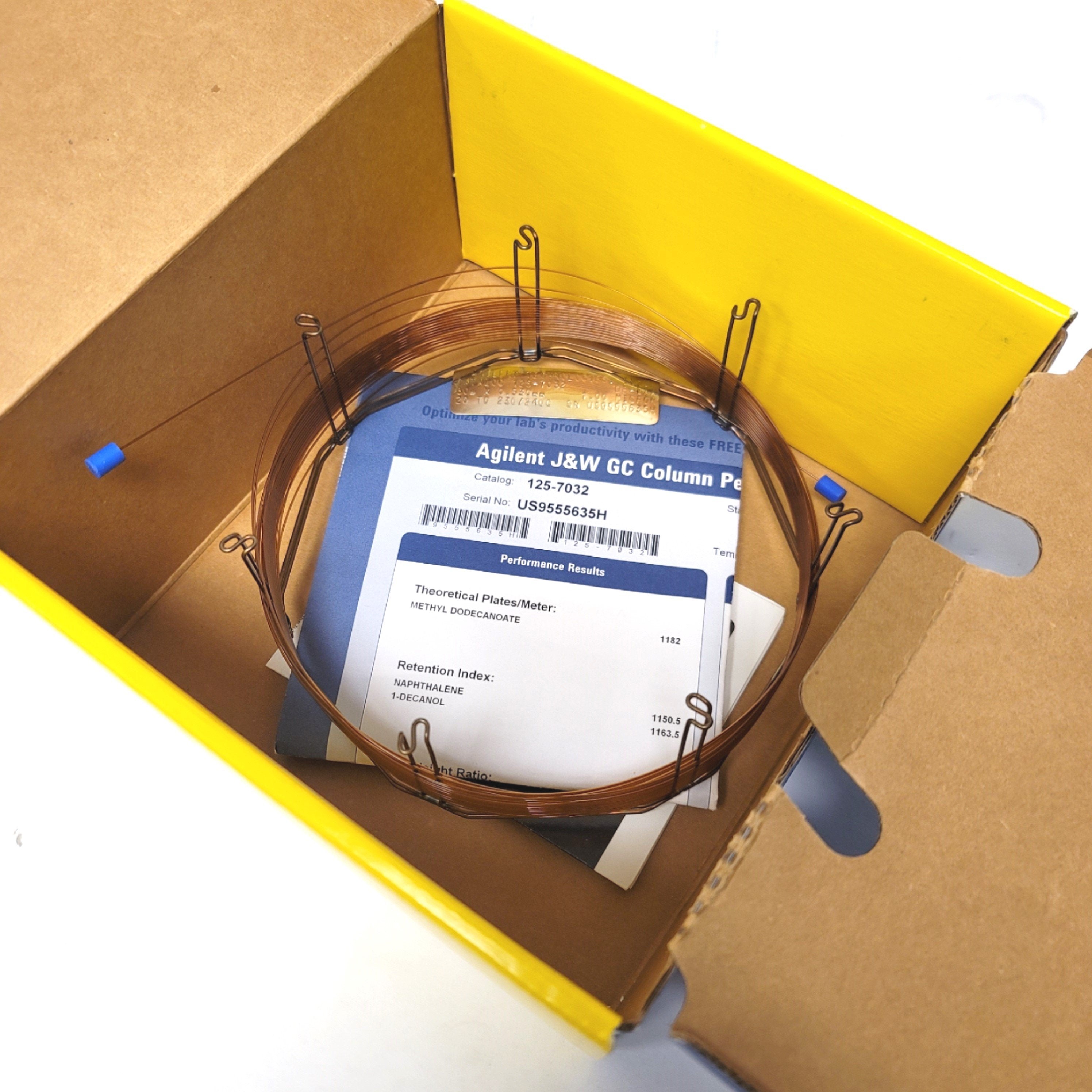 Agilent 125-7032 DB-WAX Gas Chromatography Column 30m 0.53mmI.D. 20°C ...