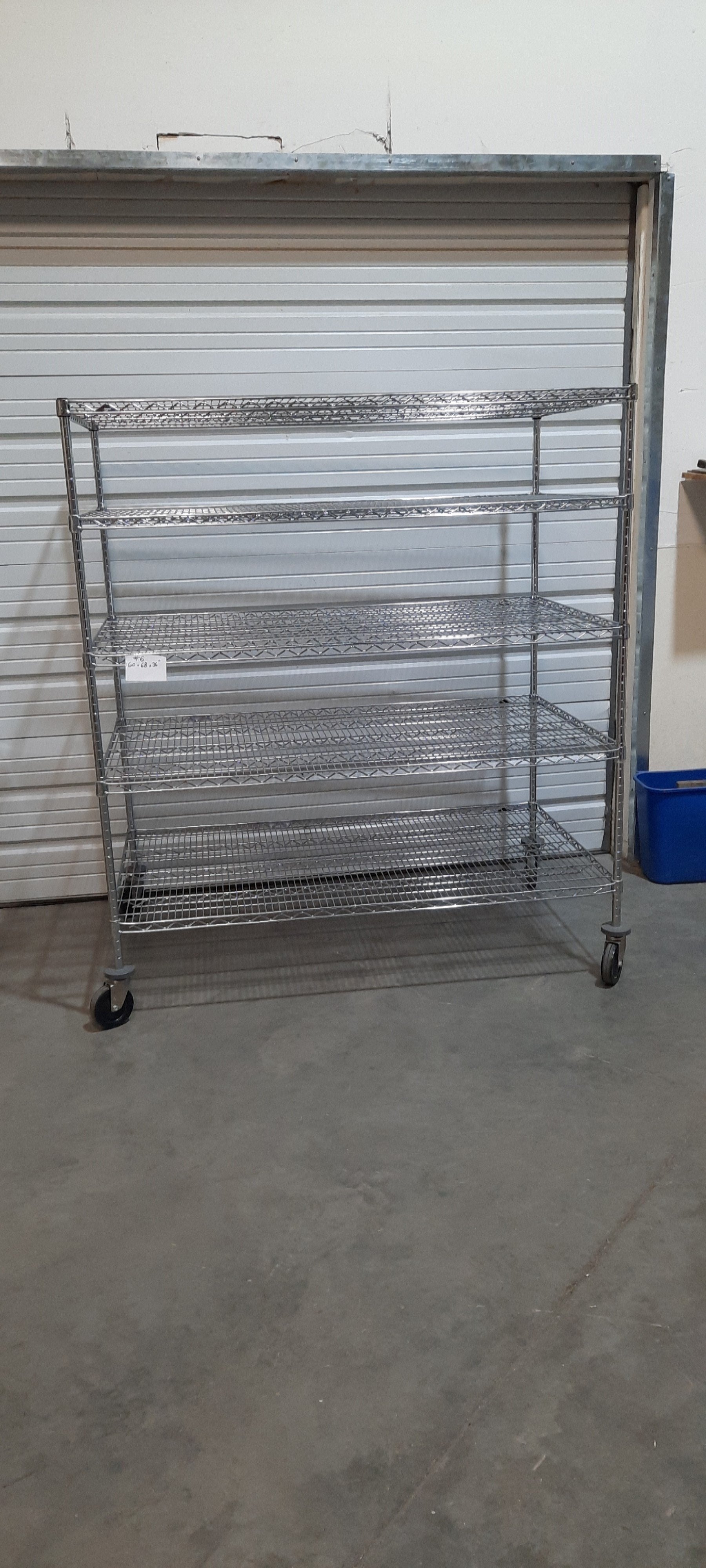 Metro Rack Wire Racking Shelving Cart, 5-Shelves, 60"L x 68"H x 36"W ...
