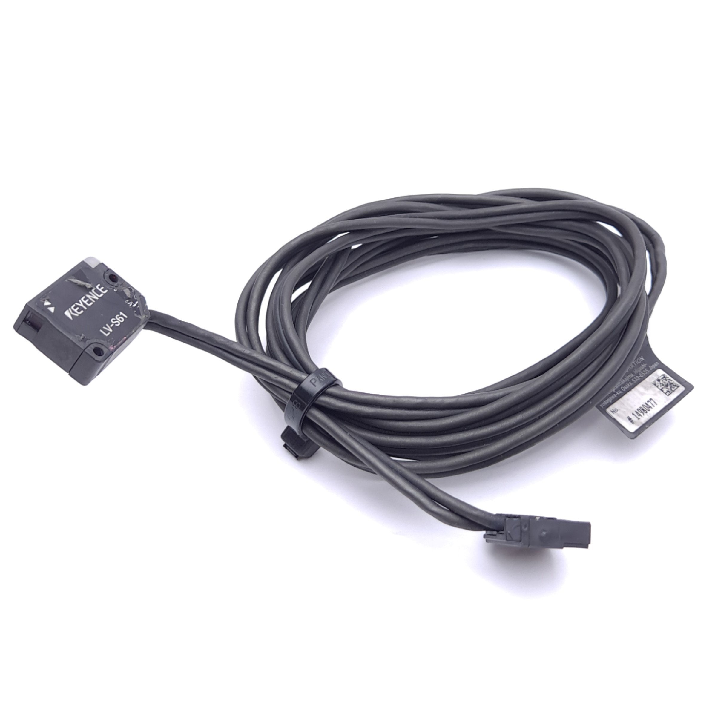 Keyence LV-S61 Retro-Reflective Sensor Head, 0.5-2.5m Detecting Distan ...