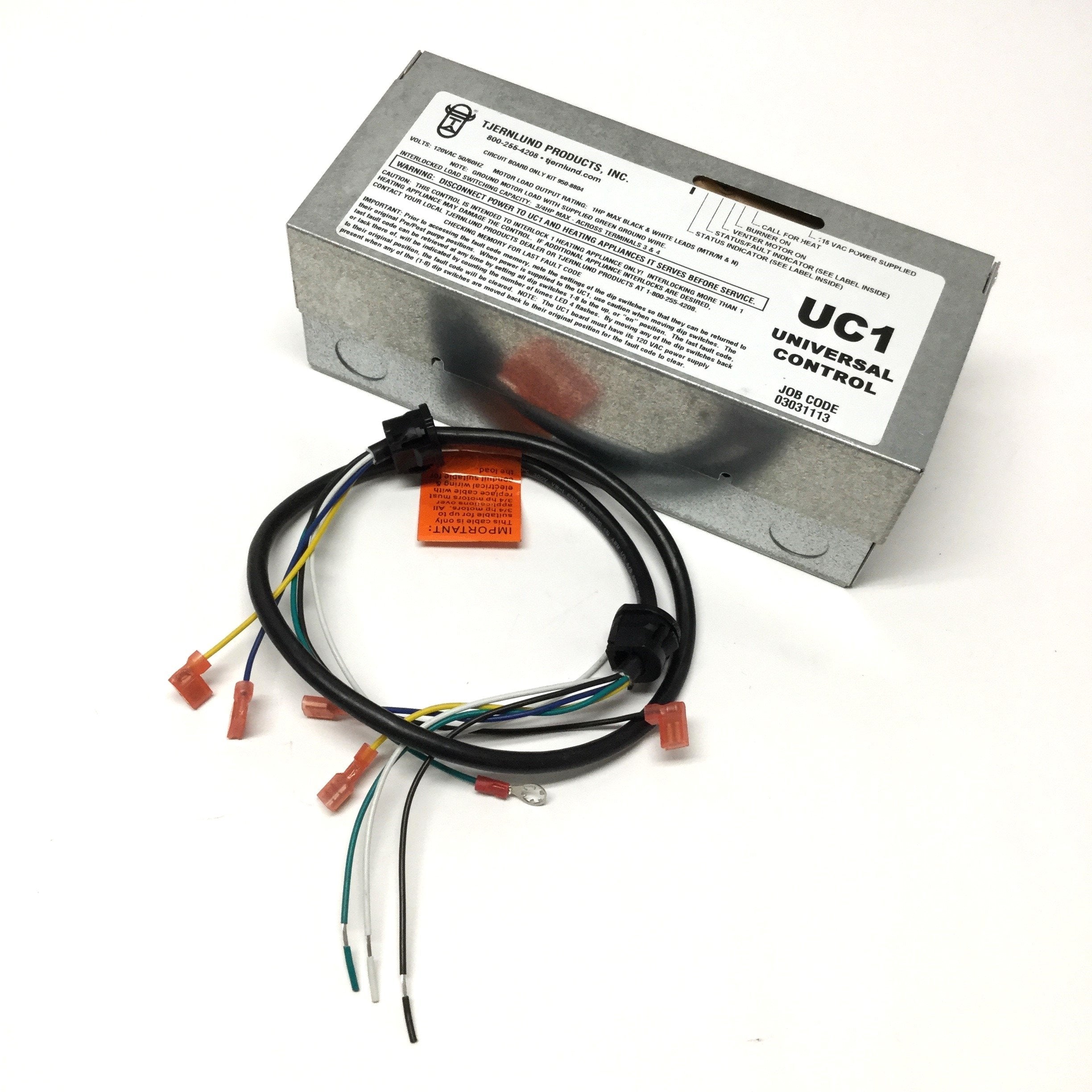 Tjernlund UC1 Universal Interlock Control Module 120VAC 50/60Hz, 3/4HP ...
