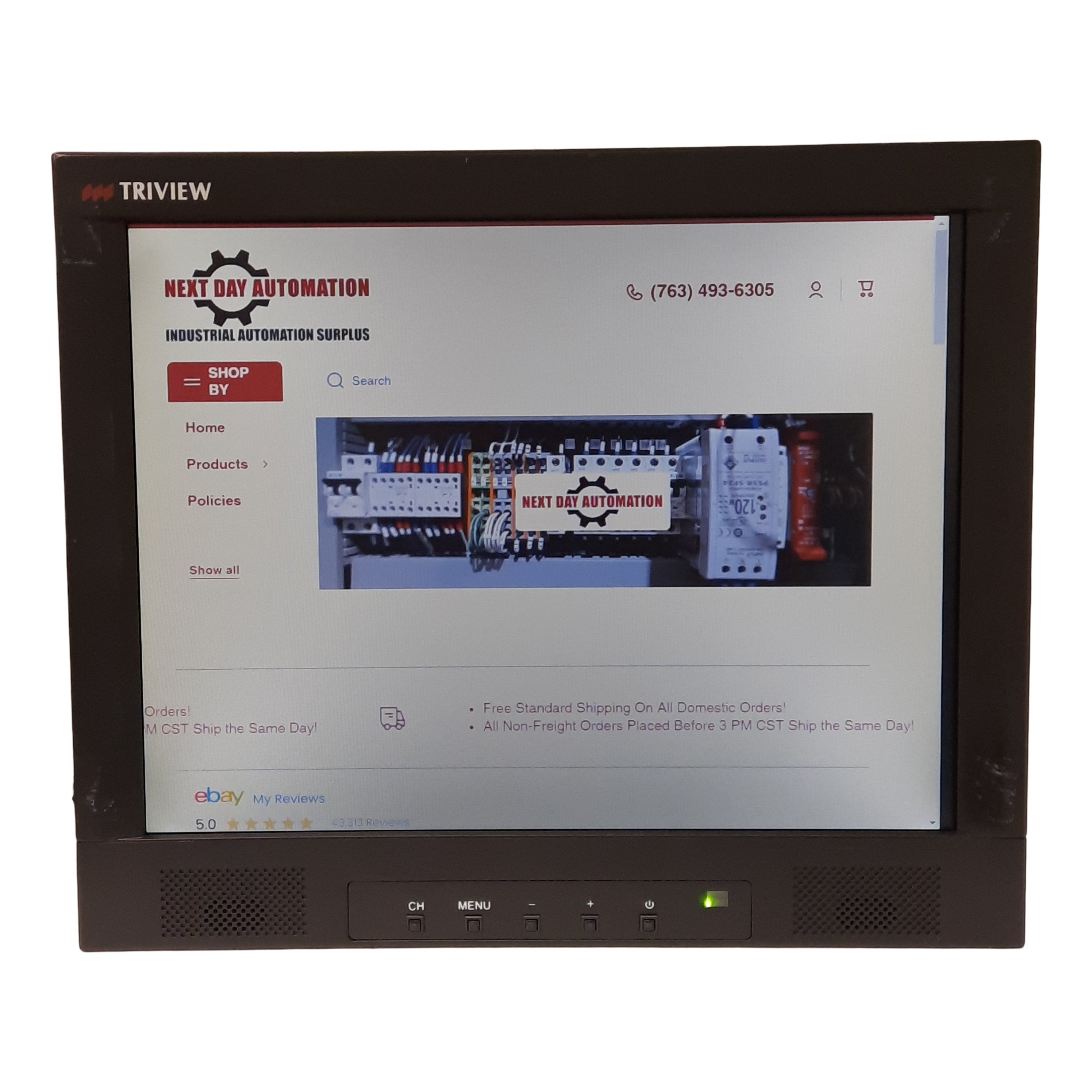Triview TLM-1506T Monitor, 15in TFT-LCD, 1024x768, 500:1 Contrast, 100 ...