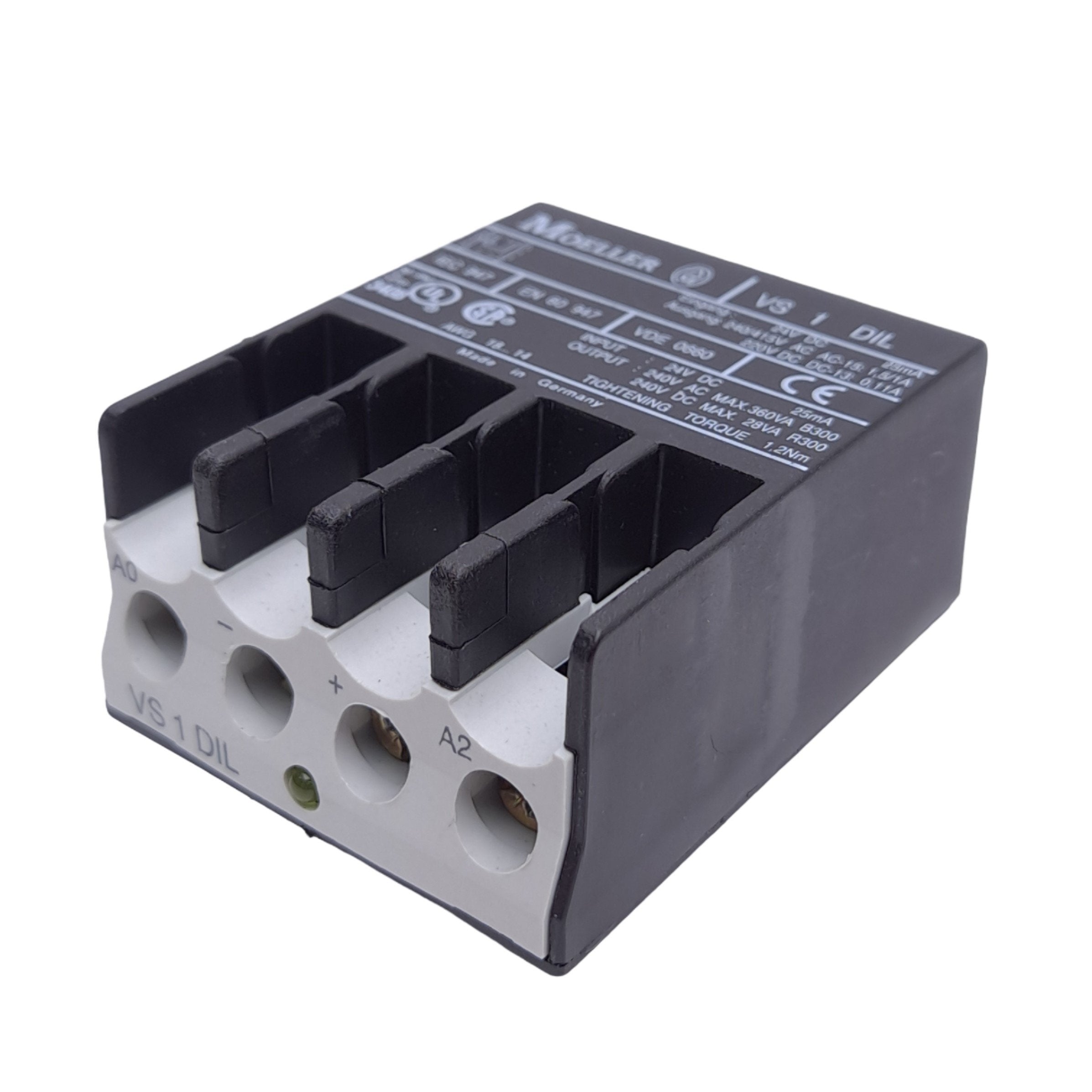 Moeller VS1DIL Amplifier Module, 24VDC In, 240VAC/DC Out, For DILR Rel ...