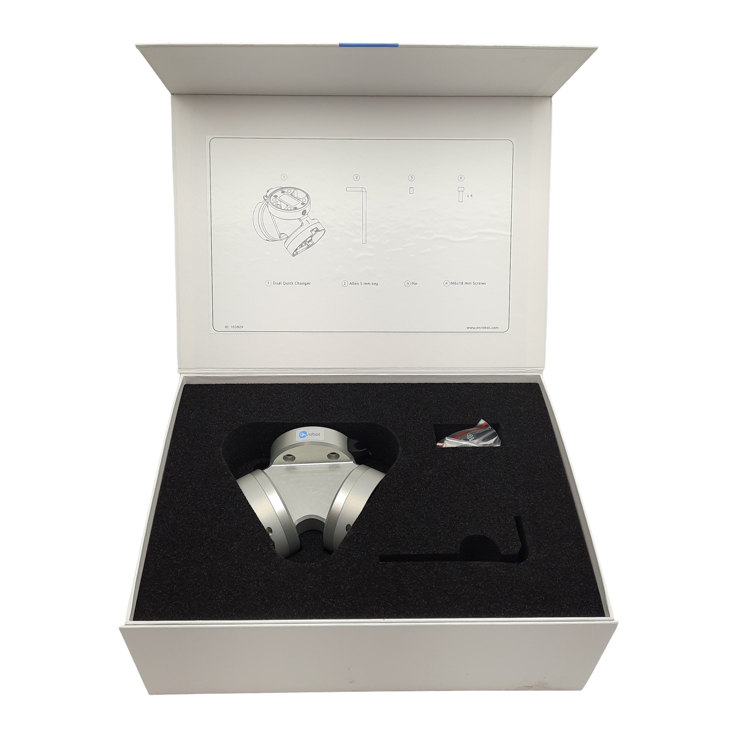 OnRobot 104293 Dual QC V2-4.5 Dual Quick Changer, 20kg Payload, 600N F ...