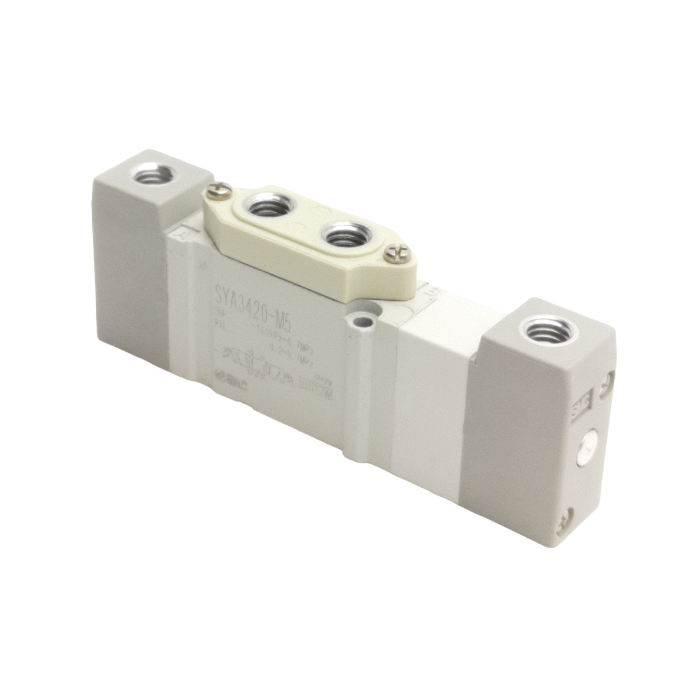 SMC SY3420-M5 Pneumatic Valve, Body Ported, 3-Pos Closed Center, M5 Pi ...