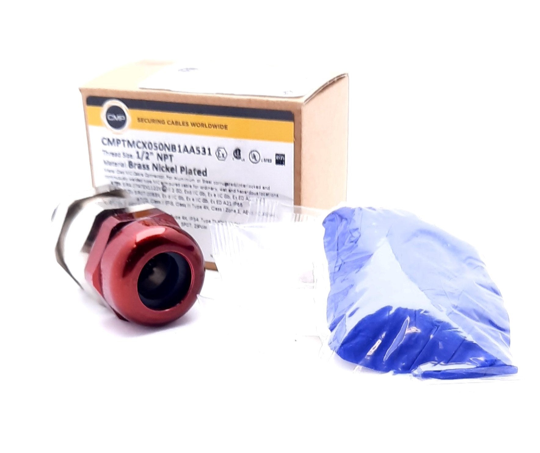 CMP TMCX050NB Hazardous Location Barrier Cable Gland 1/2" NPT M20, 0.7 ...