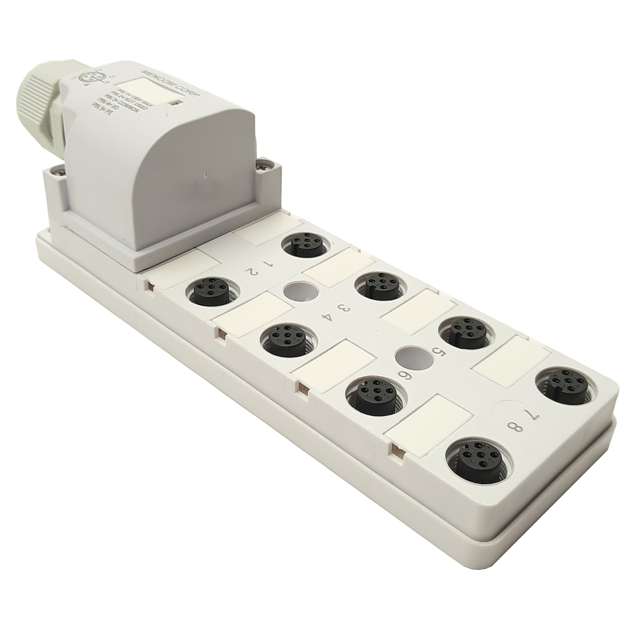 Mencom JDC-840-011-F000 Wireable Home Run Junction Box 8 Port 4-Pin M1 ...