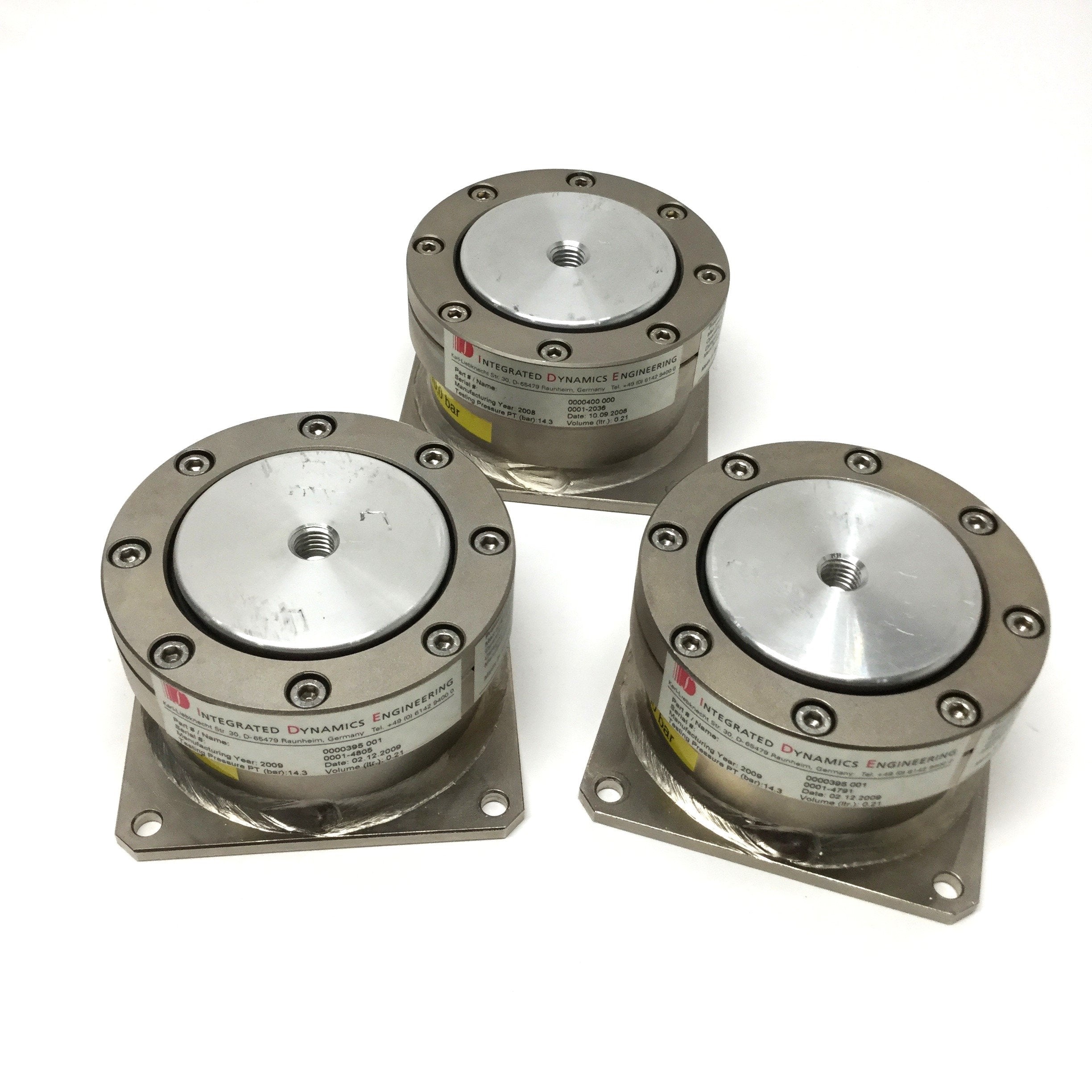Lot of 3 IDE Passive Vibration Isolation Module Leveler Air Mounts, 10 ...