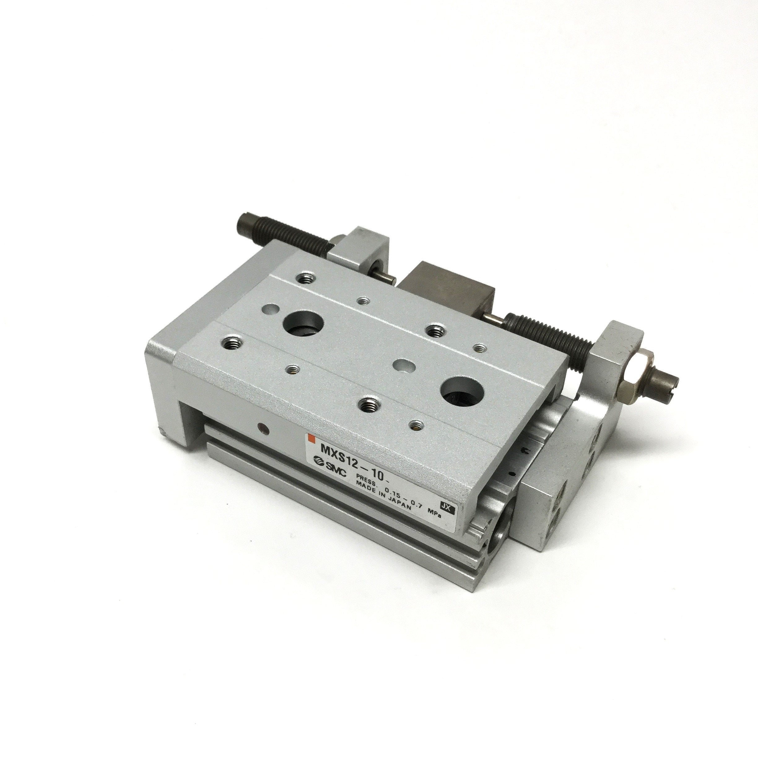 SMC MXS12-10B Air Slide Table Actuator 12mm Bore, 10mm Stroke w/Shock ...