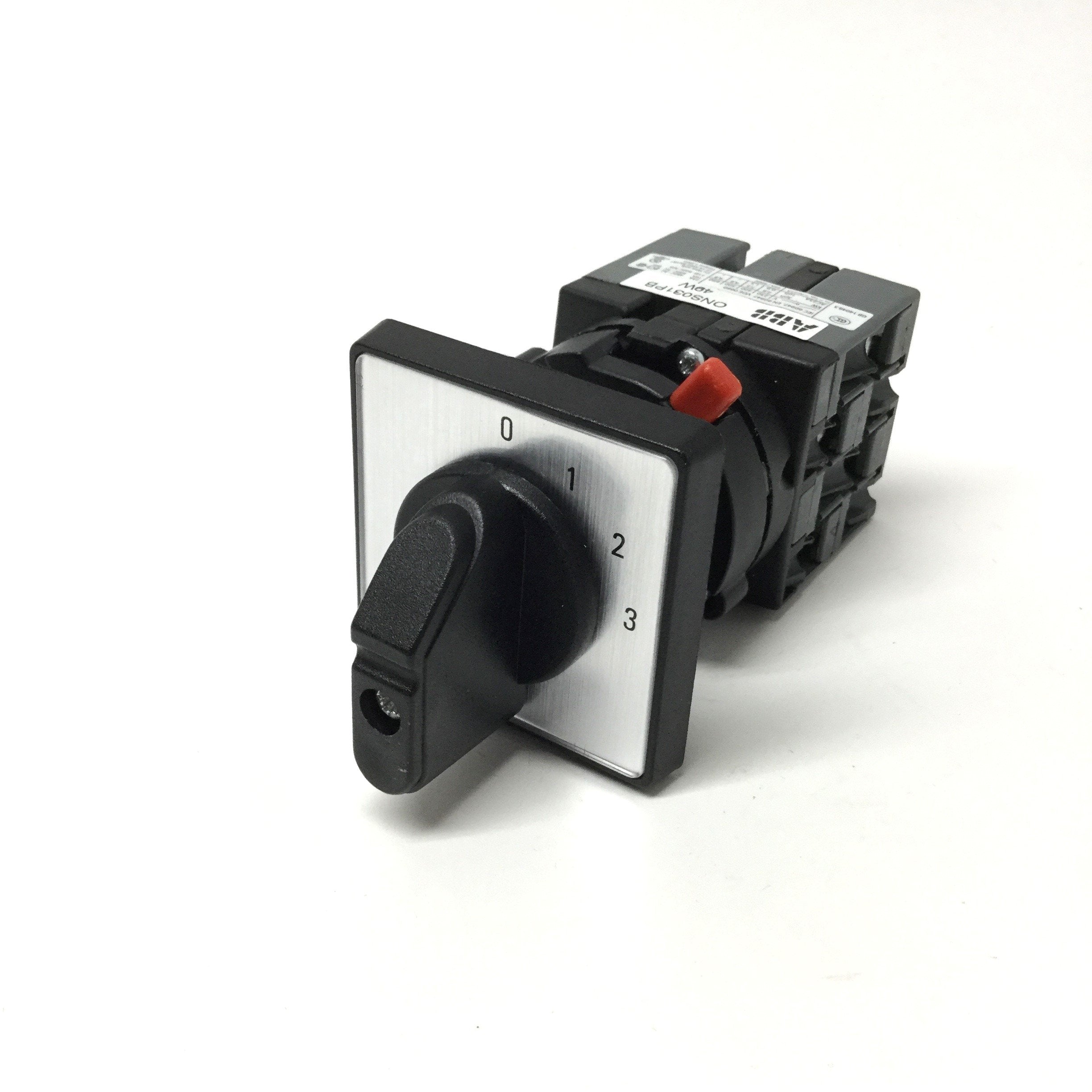 ABB ONSO31PB Rotary Cam Multistep Selector Switch, 4-Position, 30°, 60 ...