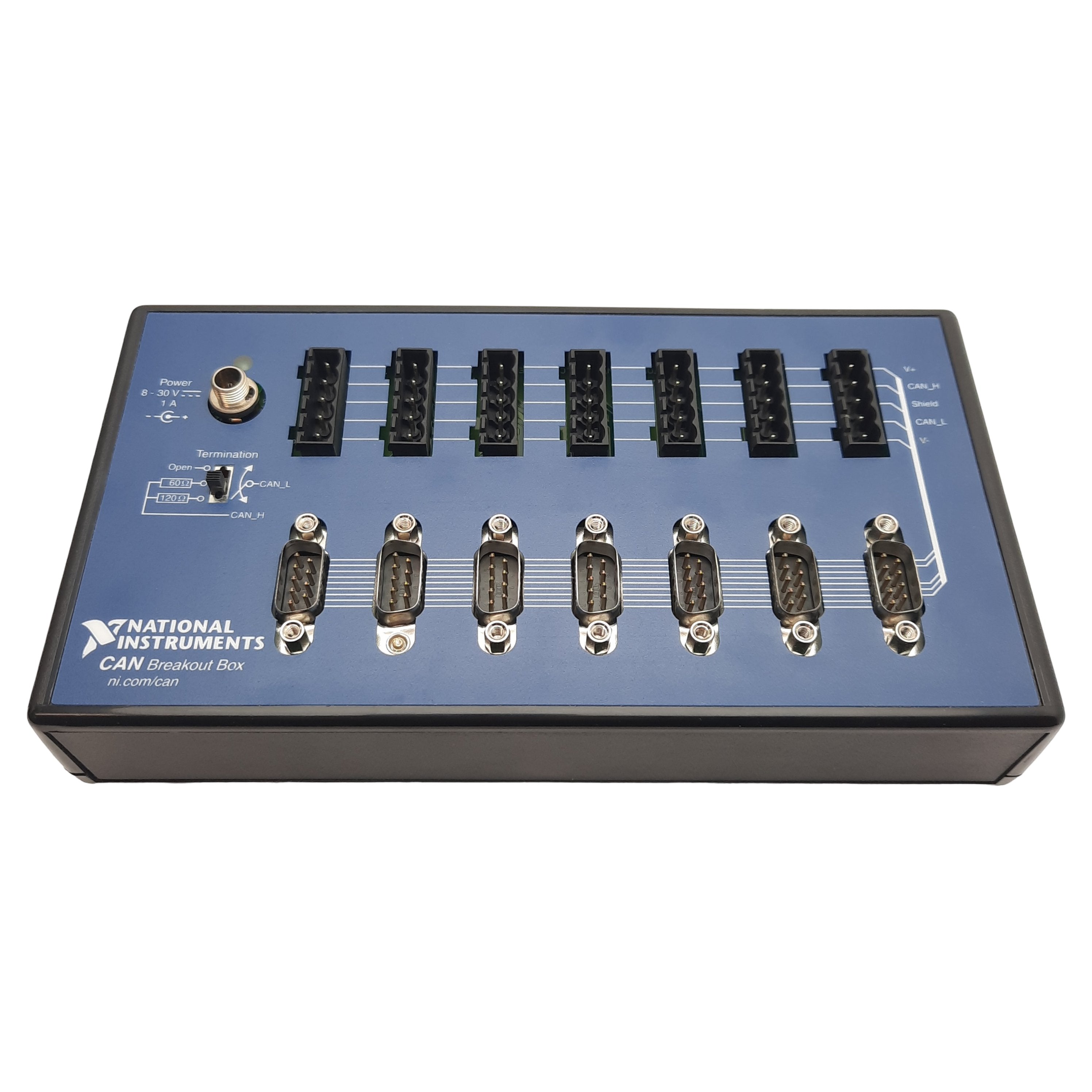 National Instruments 197864B-01L CAN Breakout Box, DB9M, 5-Pin Termina ...