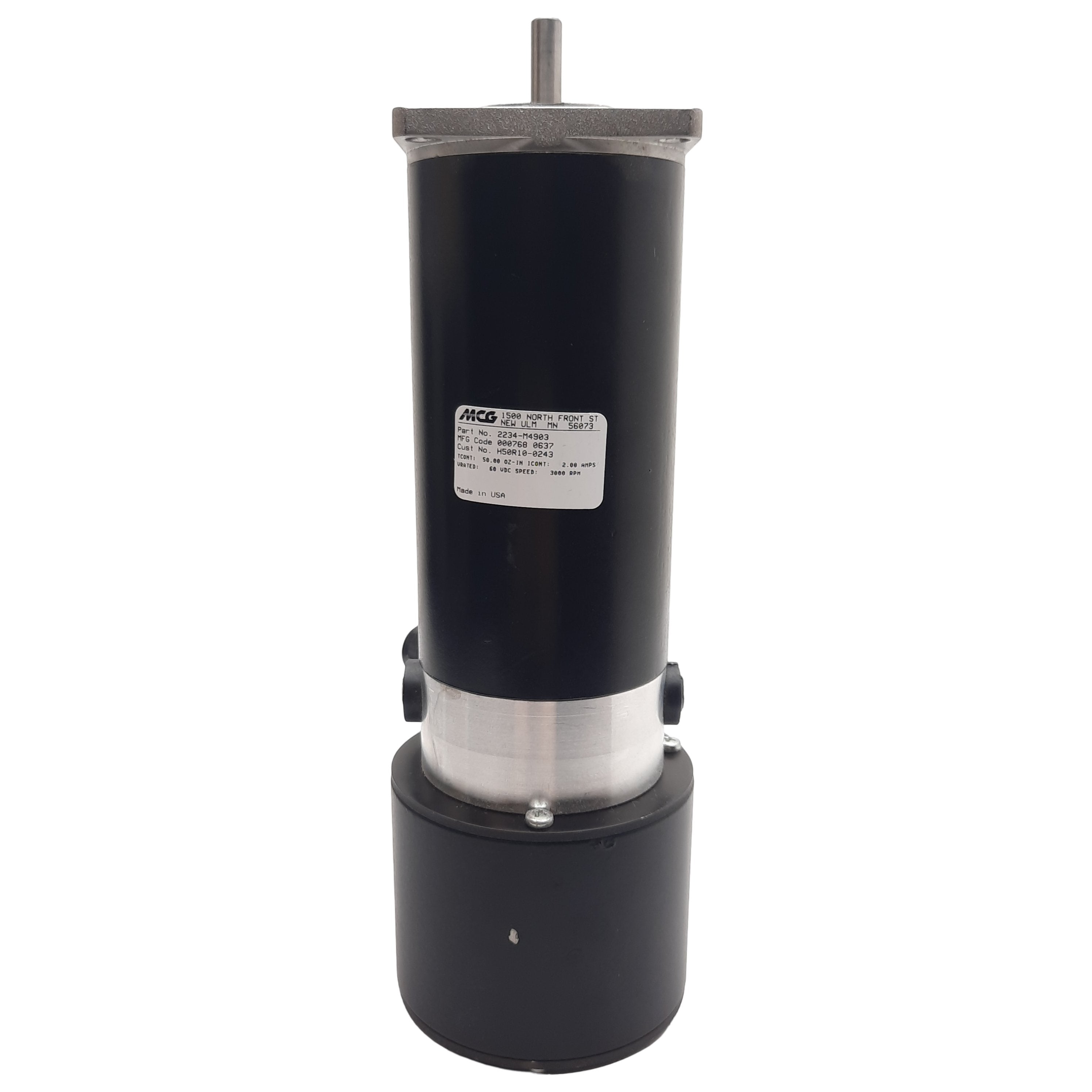 MCG 2234-M4903 Servo Motor, 60VDC 2A, 3000rpm, 50oz-in, ø6.40mm Shaft ...