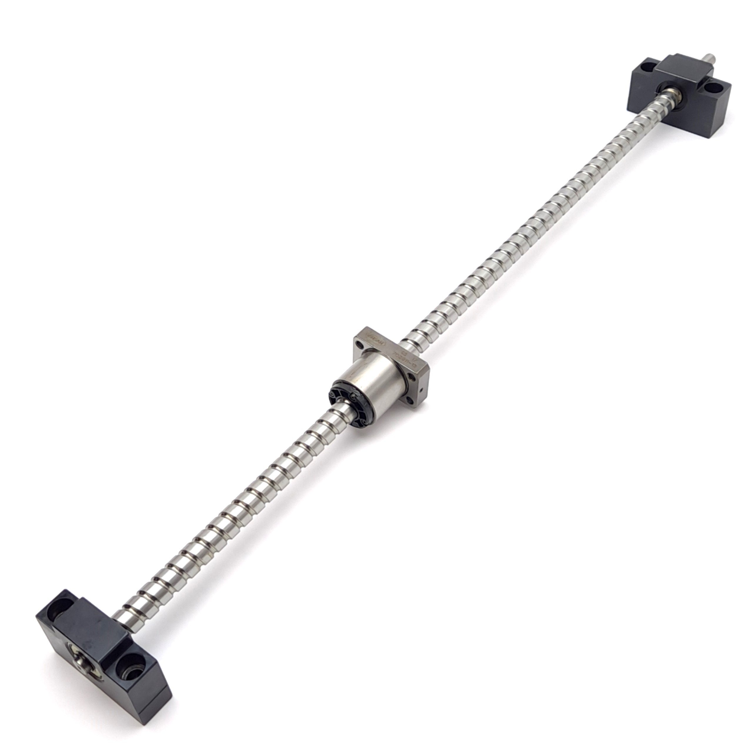 Hansan C5 17 Linear Ball Screw Assembly, ø15mm, 10mm Lead, 570mm Strok ...