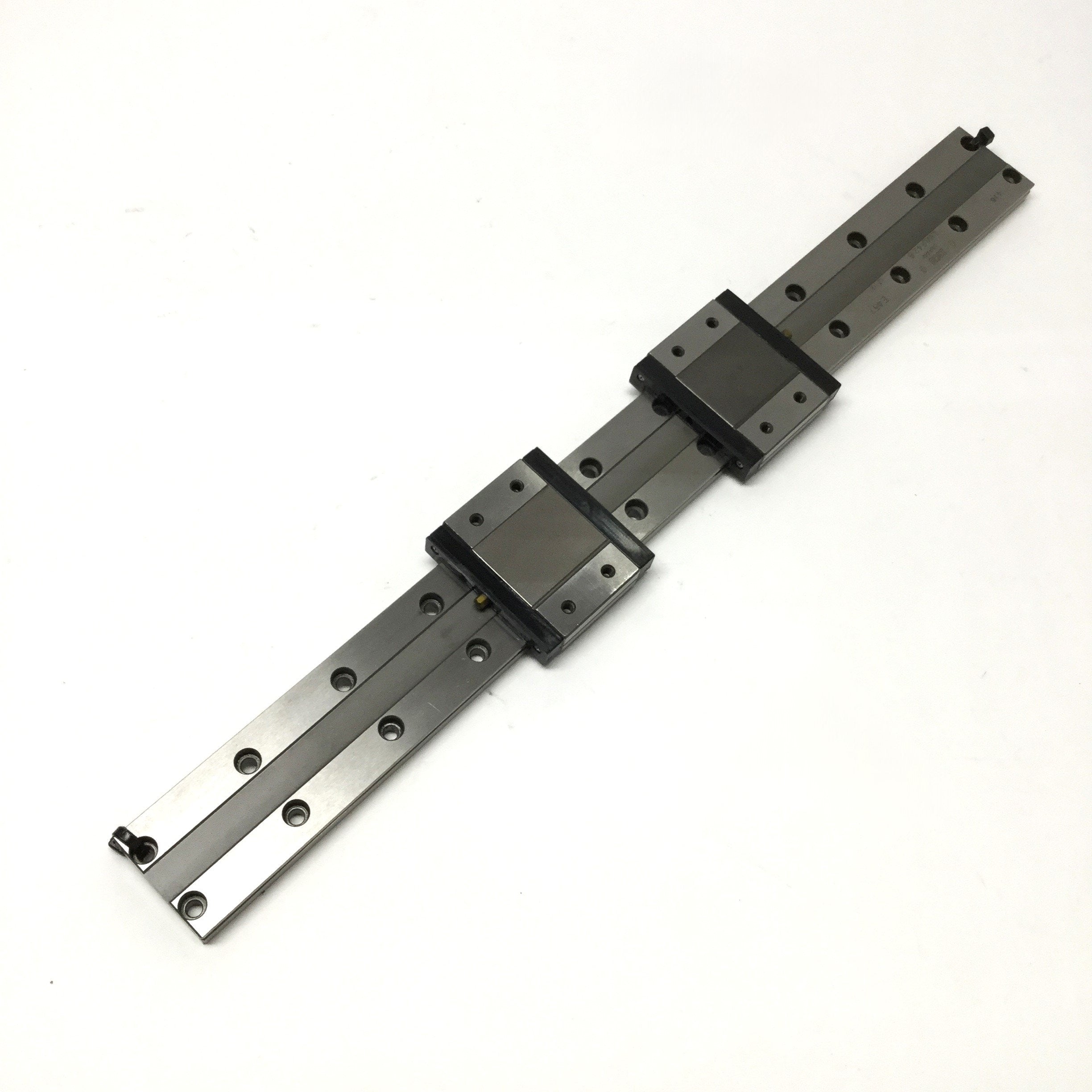 IKO LWLF42B Linear Motion Ball Bearing Slide Carriages (x2) on 450mm G ...