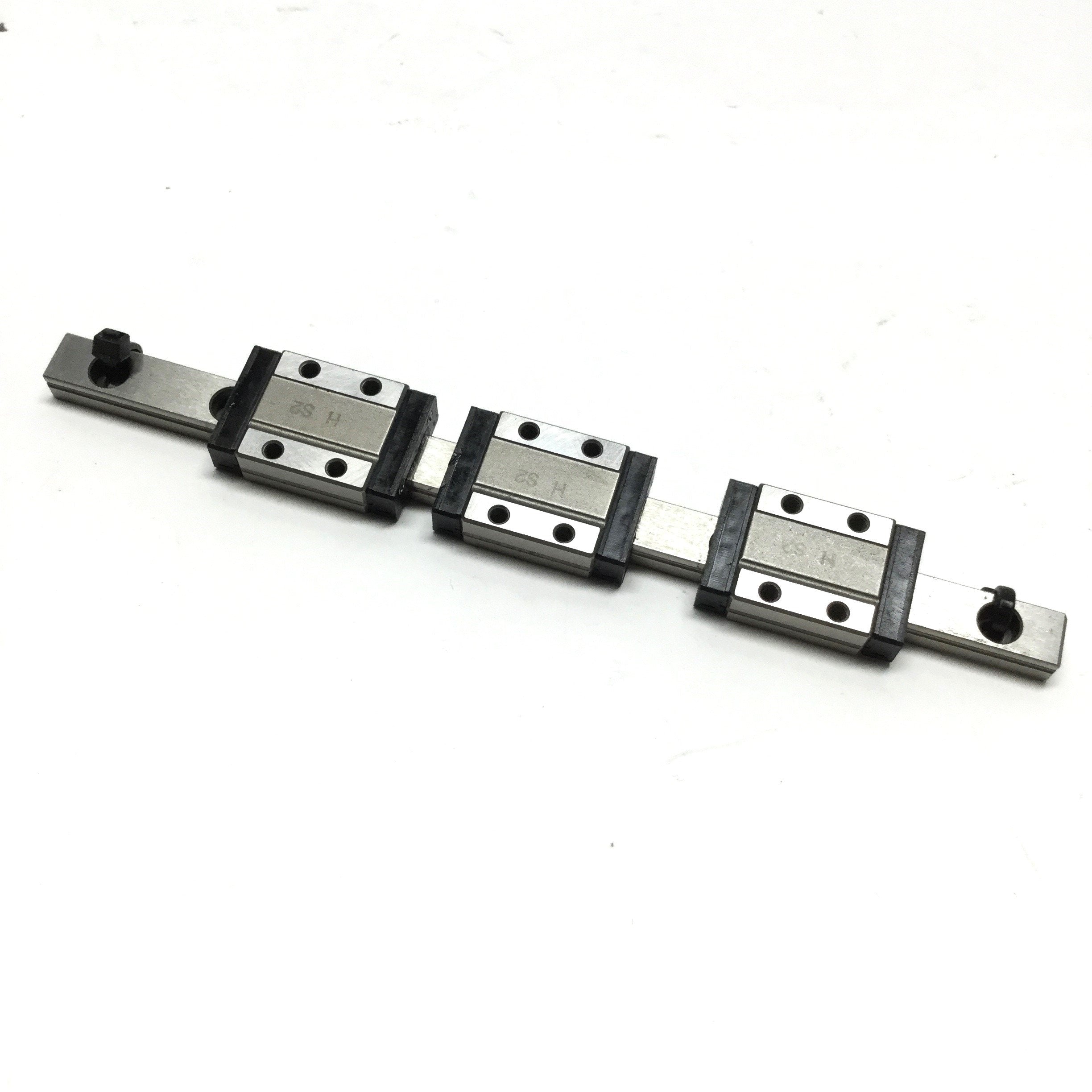 IKO LWL9B Linear Motion Ball Bearing Slide Carriages (x3) on 160mm Gui ...