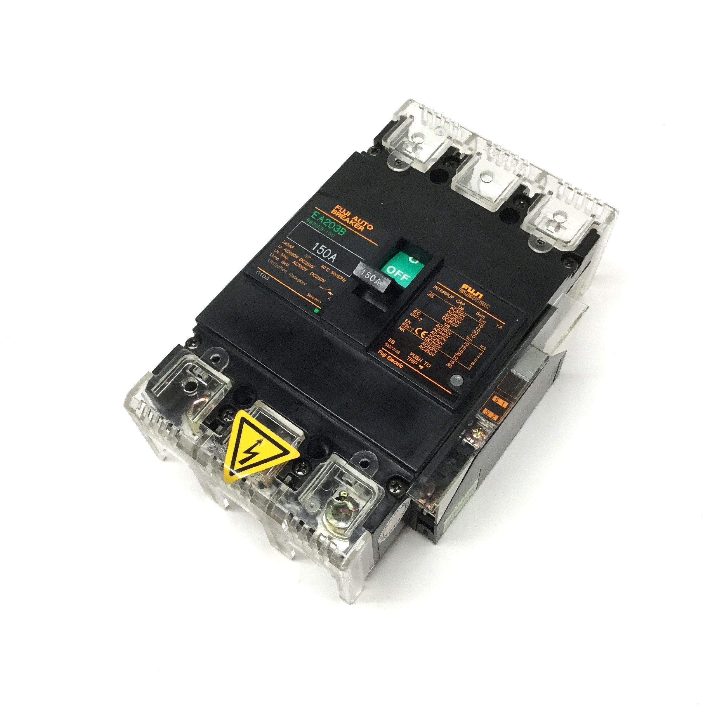 Fuji EA203B Motor Protection Auto Circuit Breaker, 3-Pole, 150A, 225AF ...